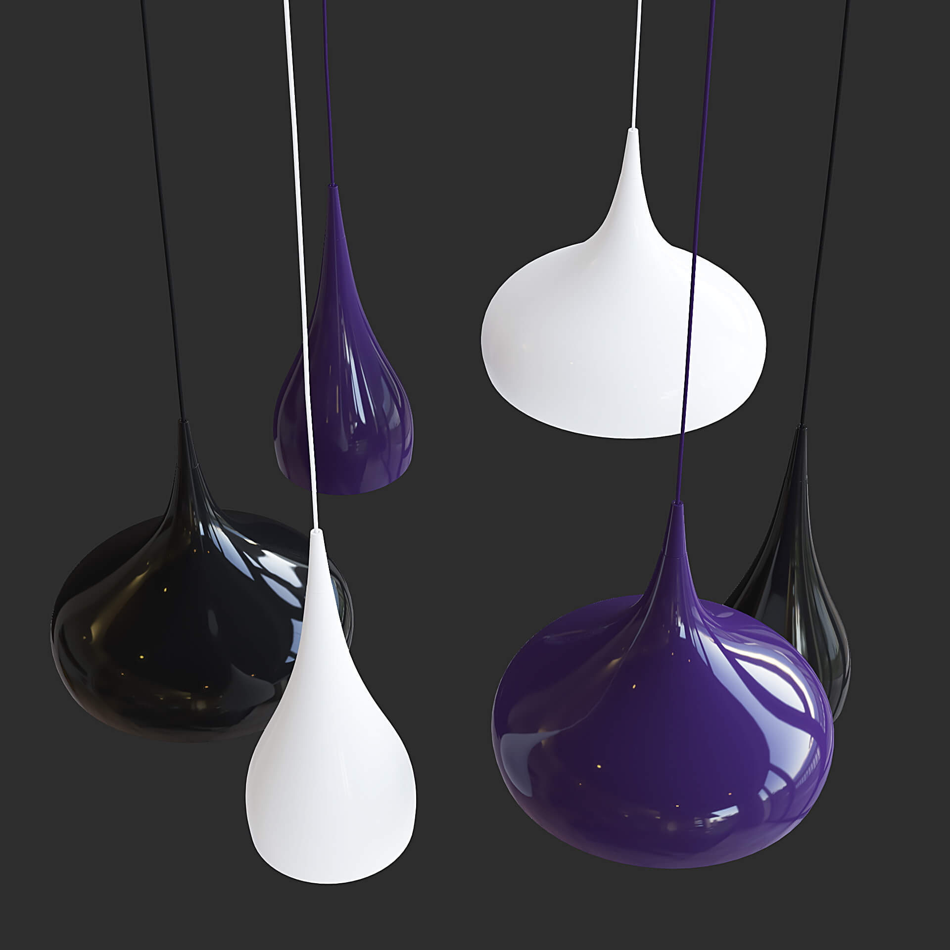 Hanging Ceiling Lamp - 3D Model by fusemesh