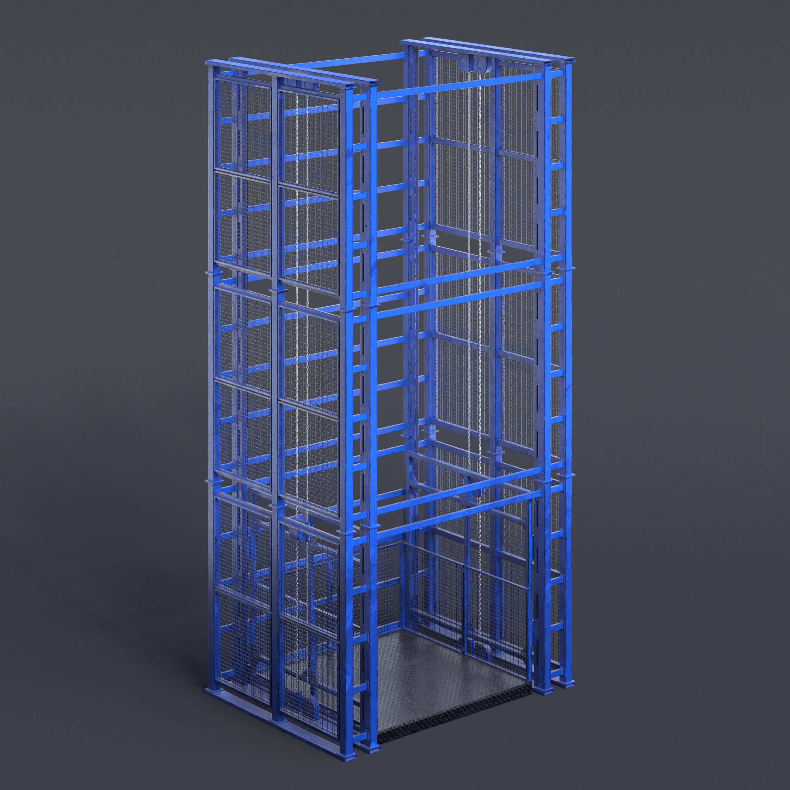 Industrial Elevator II - 3D Model by fusemesh