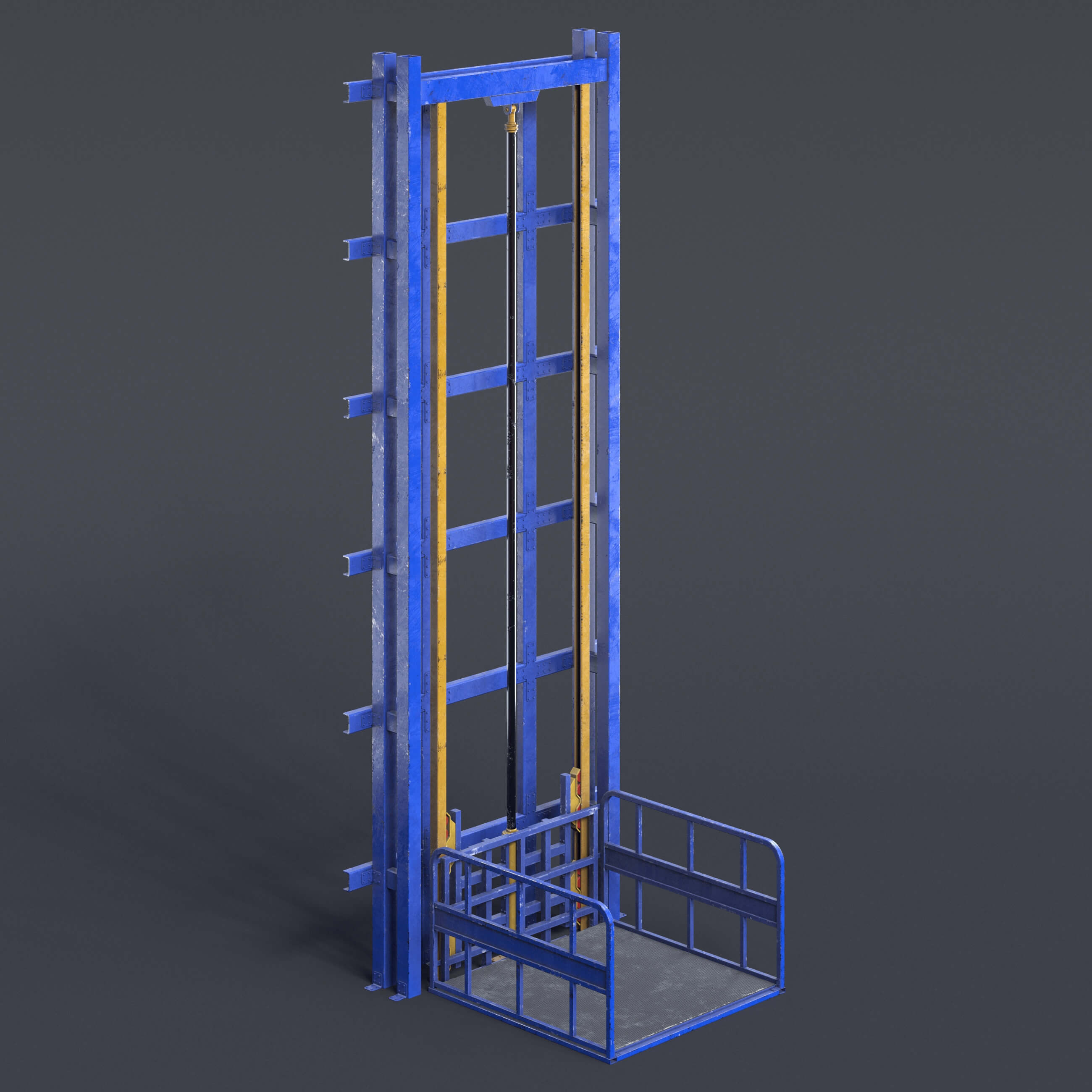 Industrial Elevator III - 3D Model by fusemesh