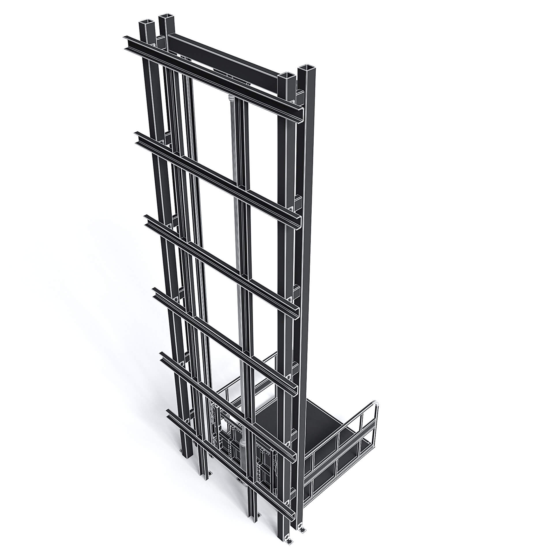 Industrial Elevator III - 3D Model by fusemesh