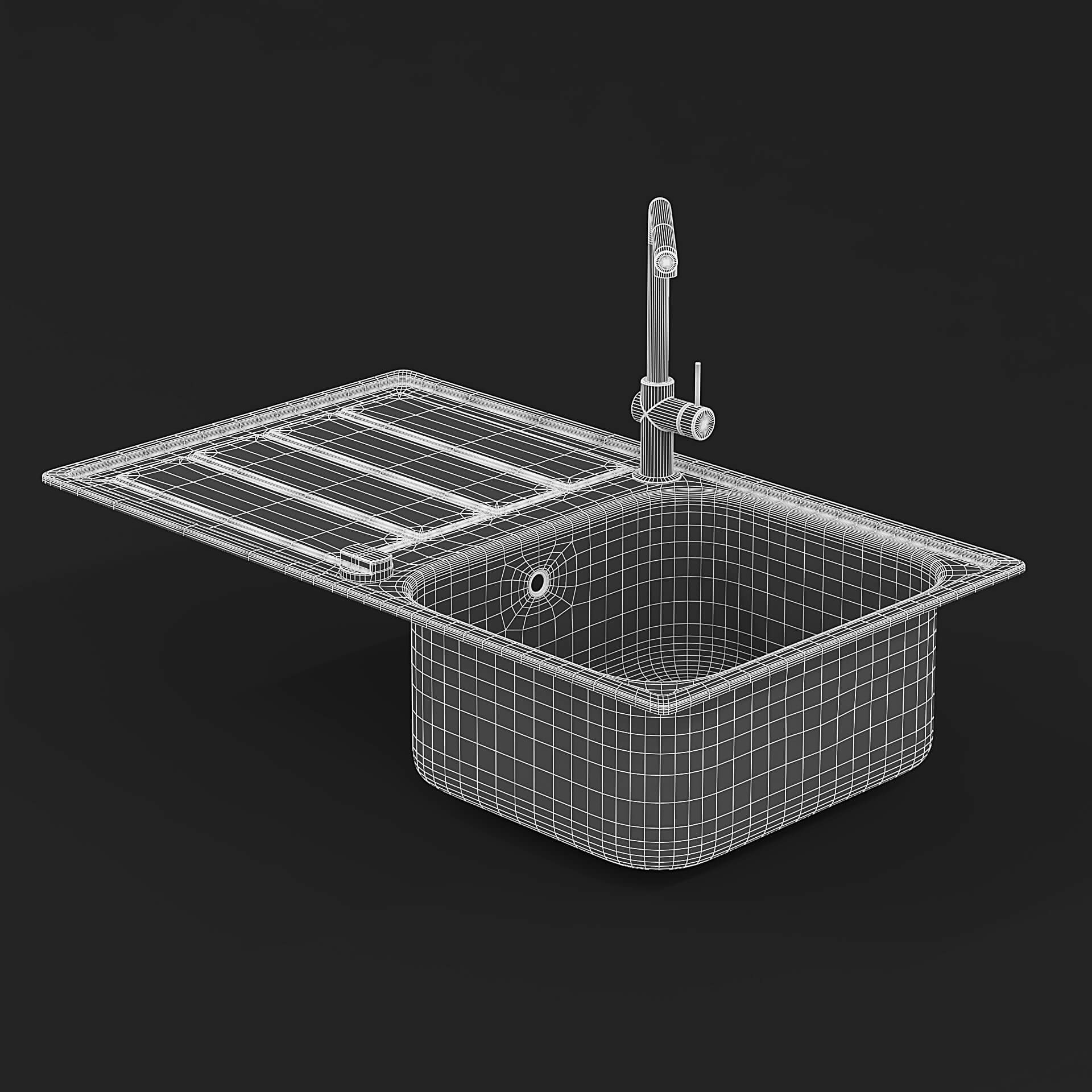 Kitchen Sink - 3D Model by fusemesh