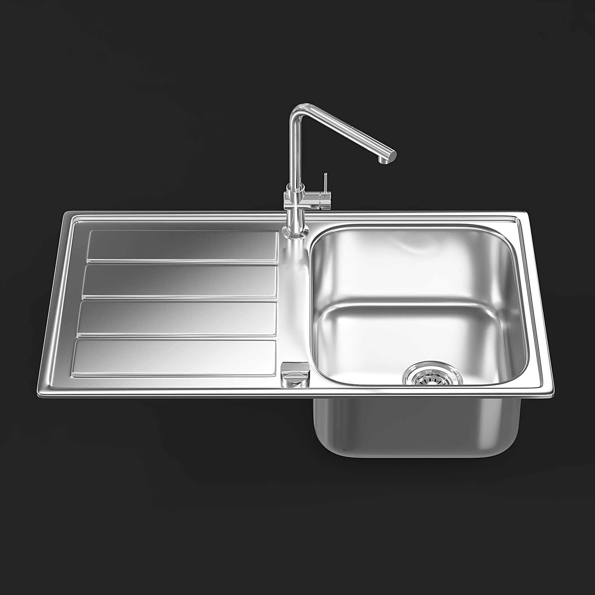 Kitchen Sink - 3D Model by fusemesh