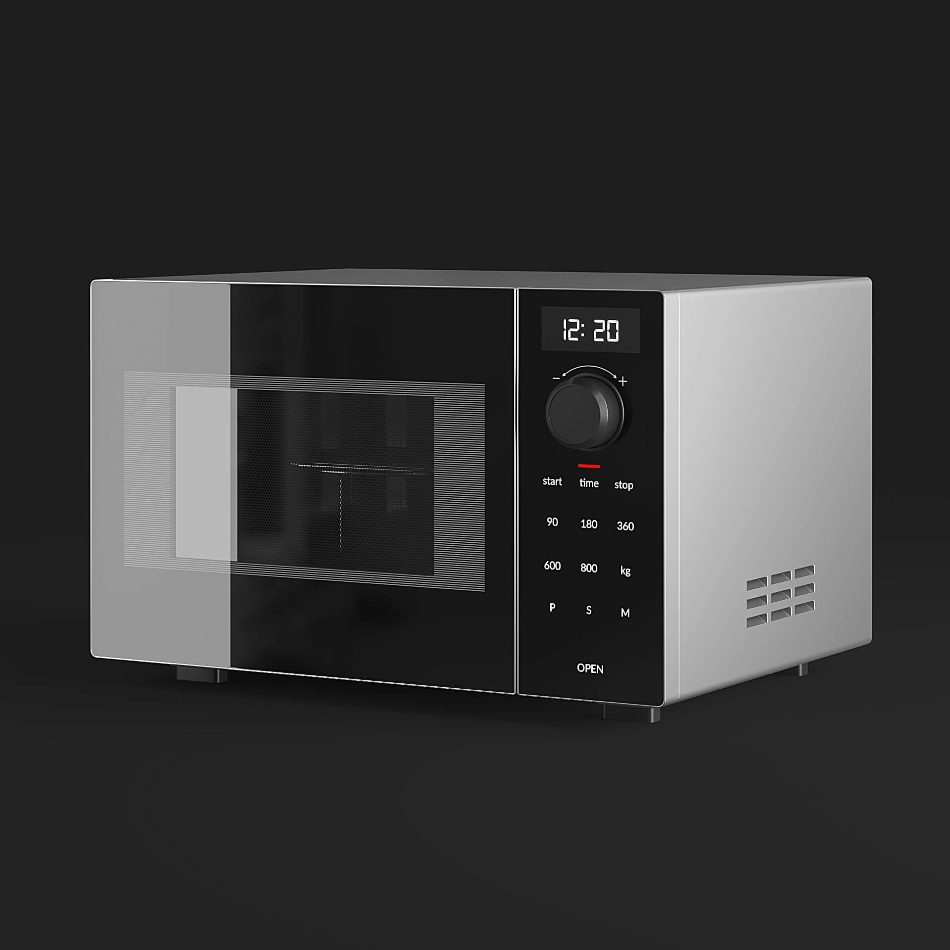 Microwave II - 3D Model by fusemesh