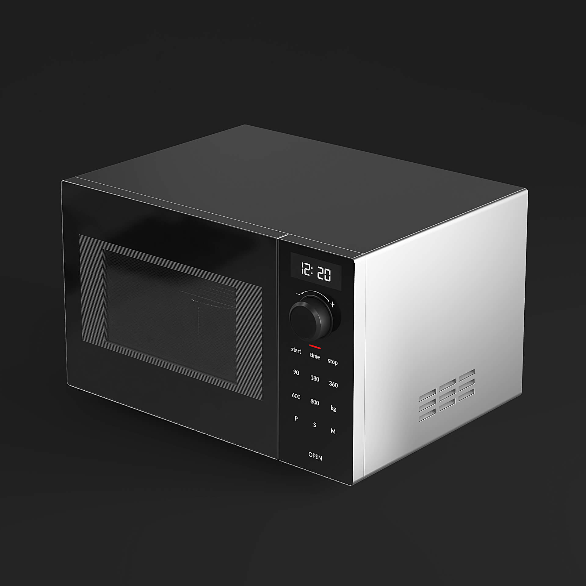 Microwave II - 3D Model by fusemesh
