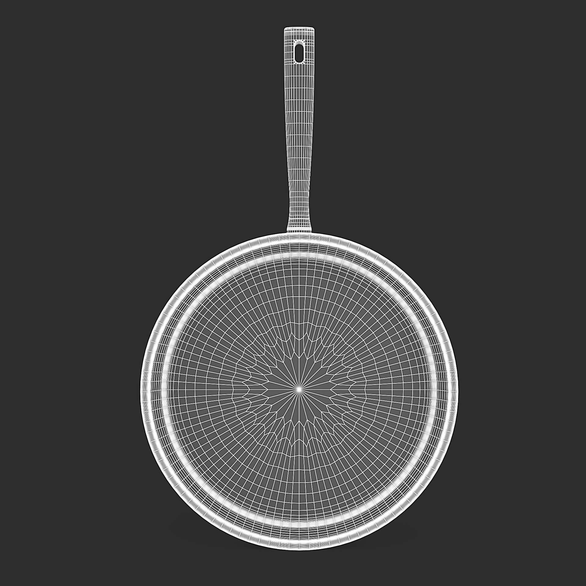 Pancake Frying Pan - 3D Model by fusemesh
