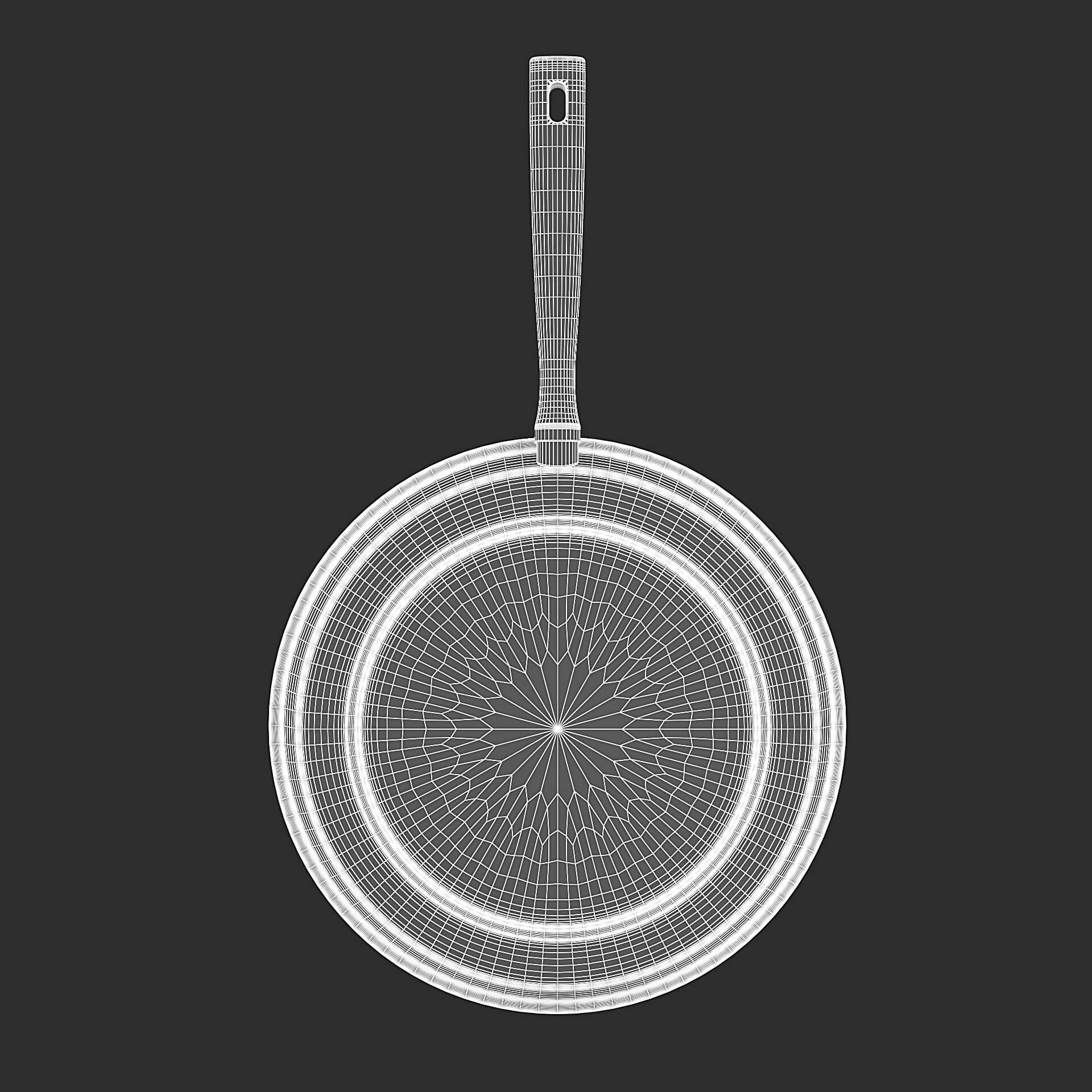 Pancake Frying Pan - 3D Model by fusemesh