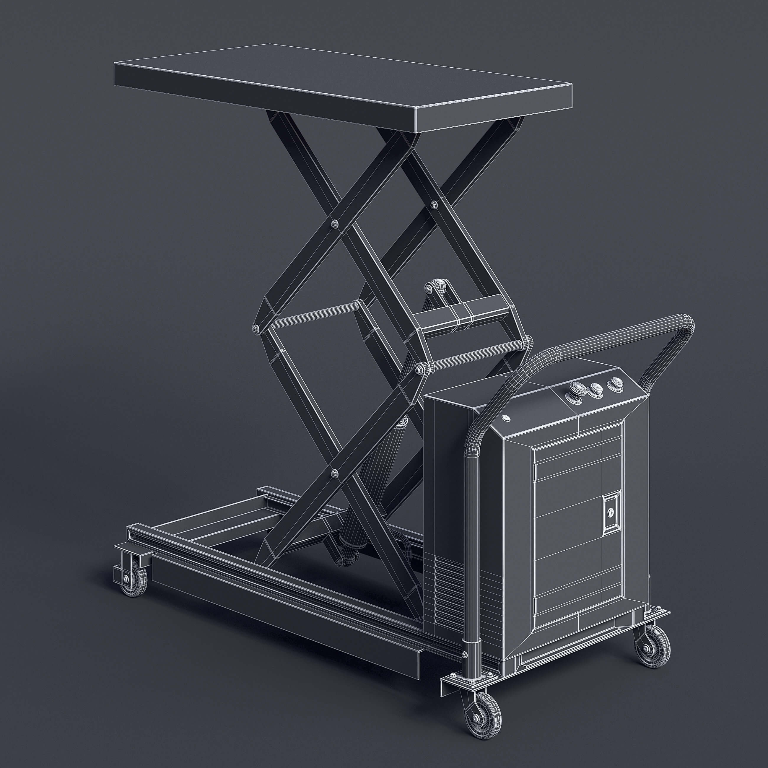 Scissor Lift Table I - 3D Model by fusemesh