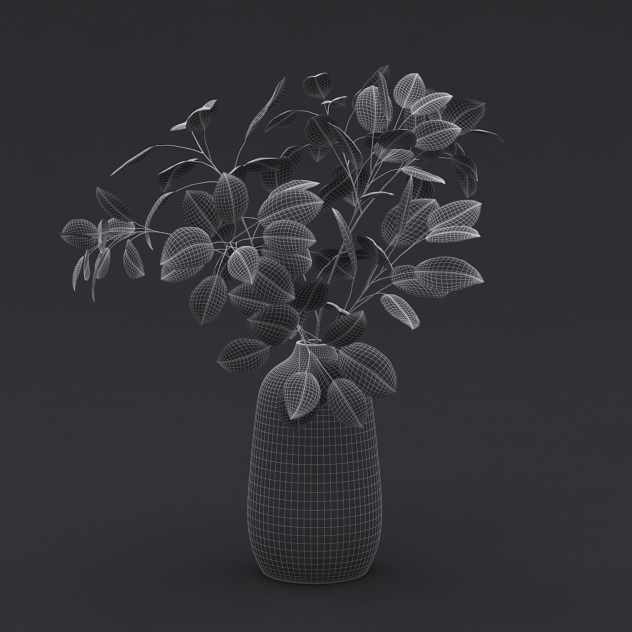 Tree Branch in Vase I - 3D Model by fusemesh