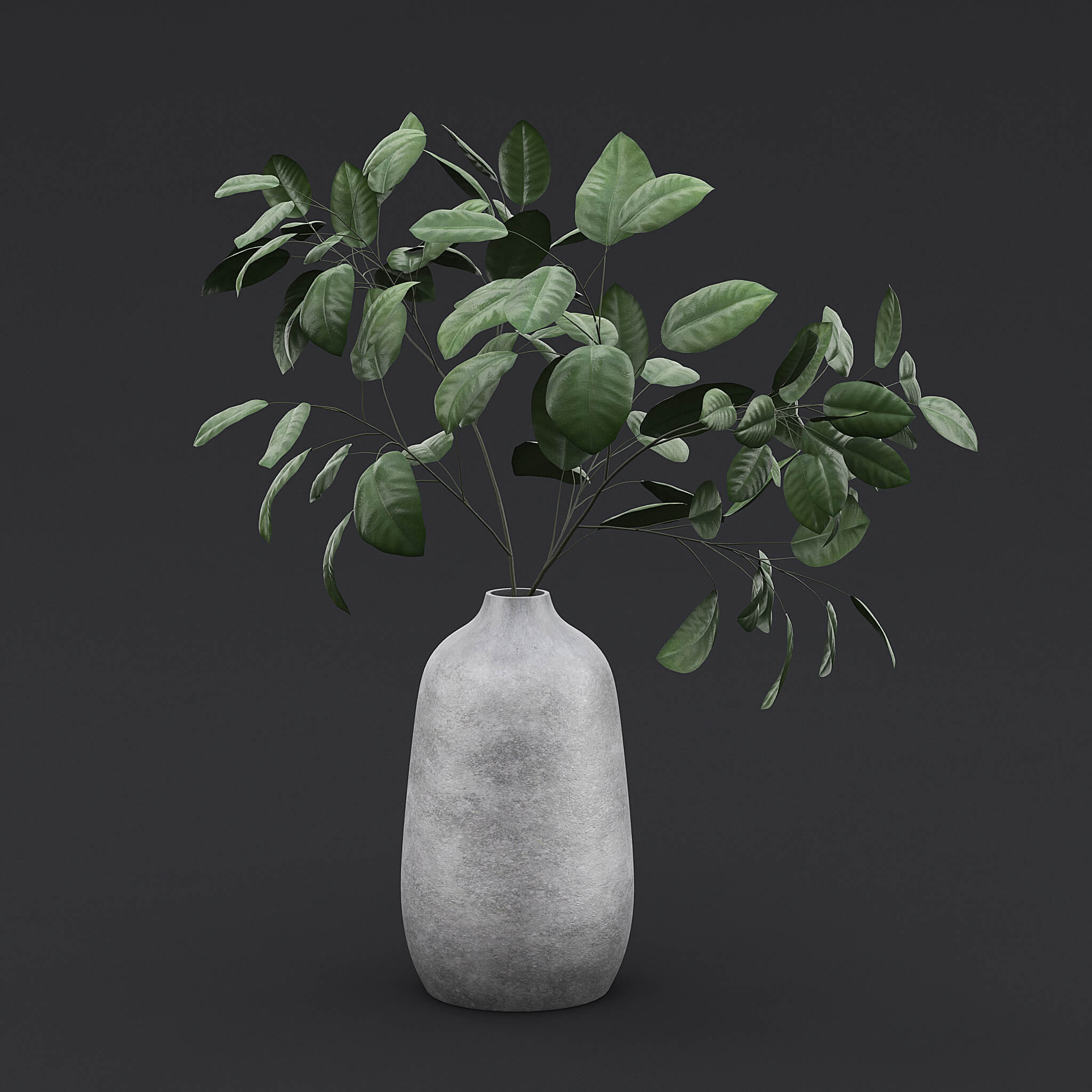 Tree Branch in Vase I - 3D Model by fusemesh