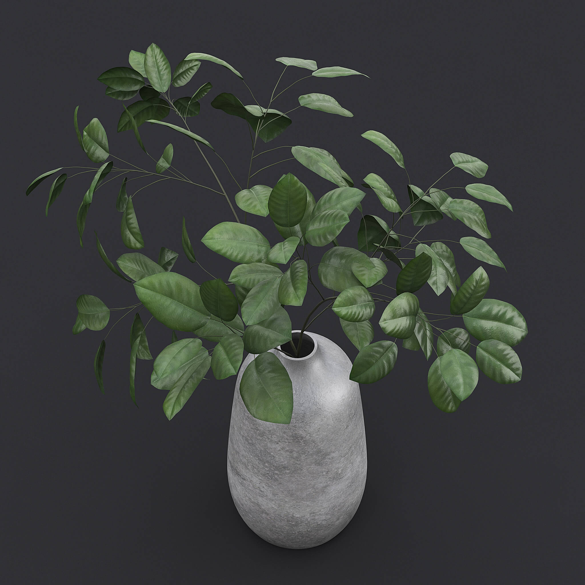 Tree Branch in Vase I - 3D Model by fusemesh