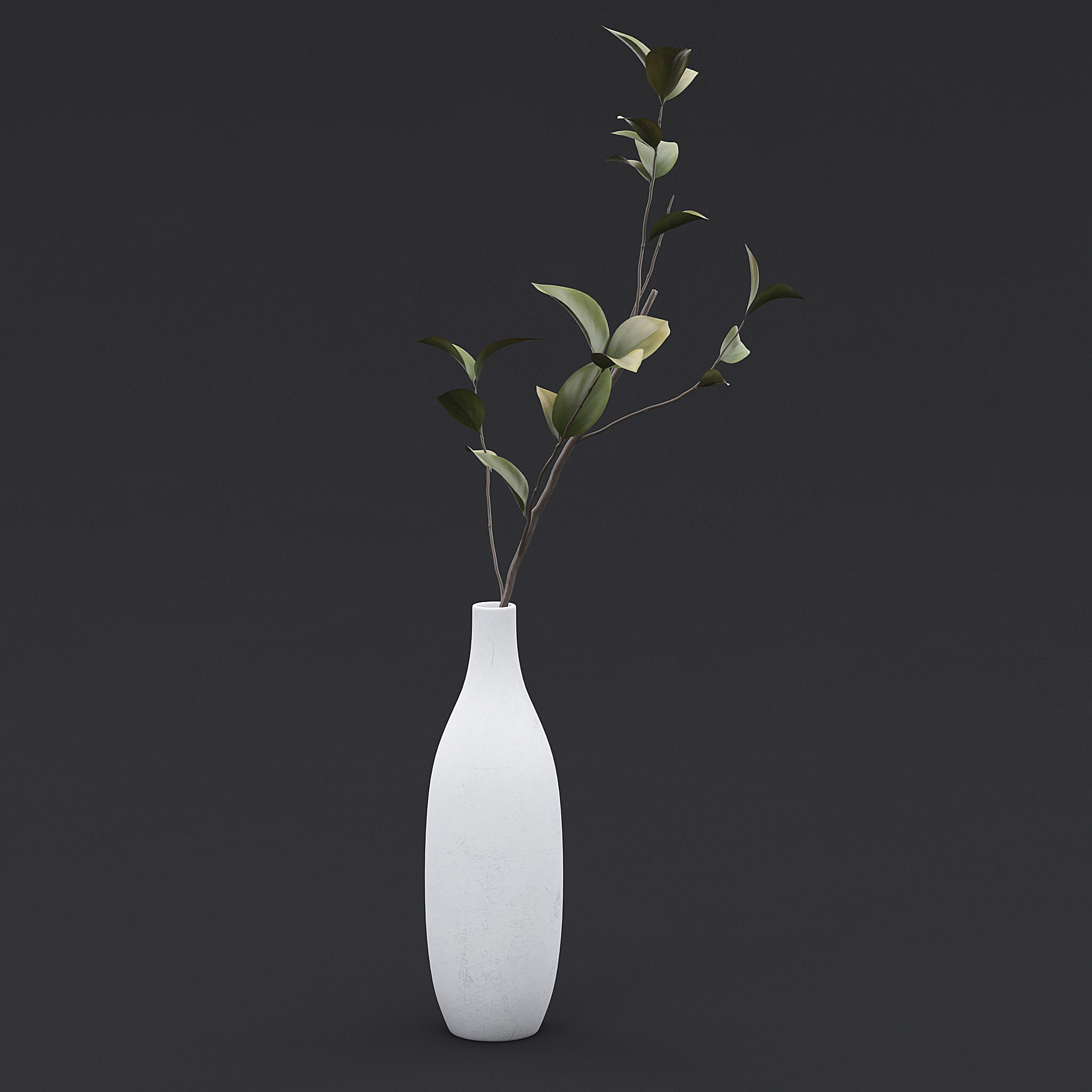 Tree Branch in Vase III - 3D Model by fusemesh