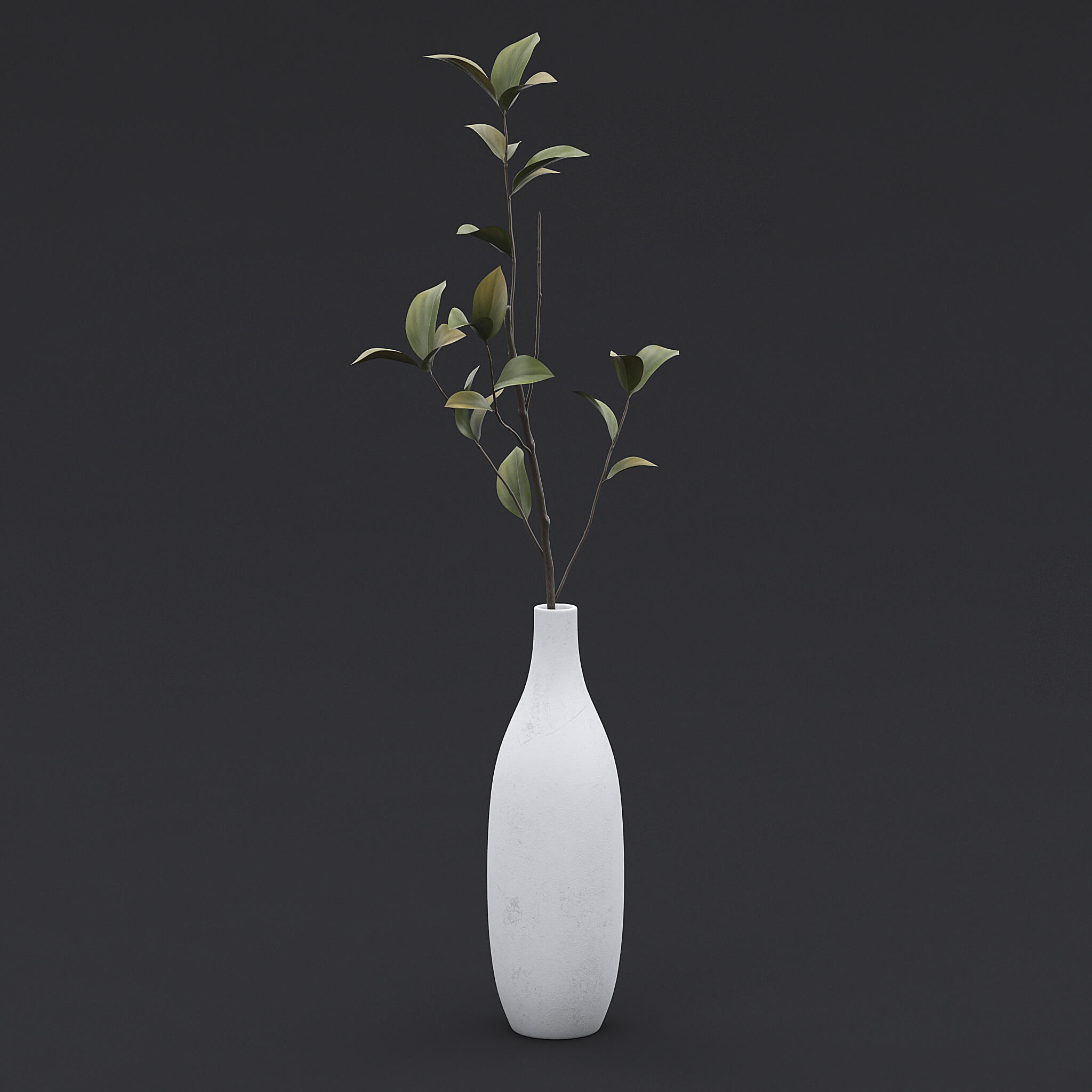 Tree Branch in Vase III - 3D Model by fusemesh