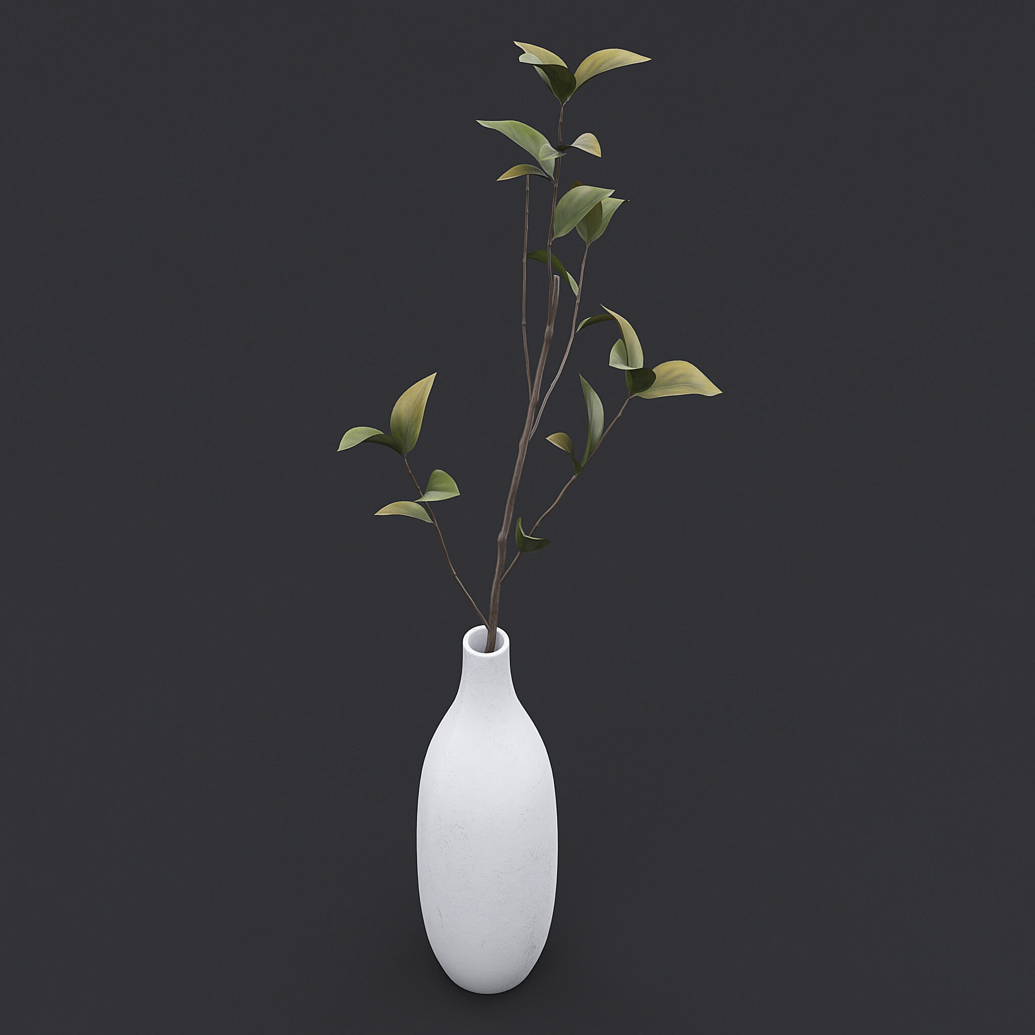 Tree Branch in Vase III - 3D Model by fusemesh