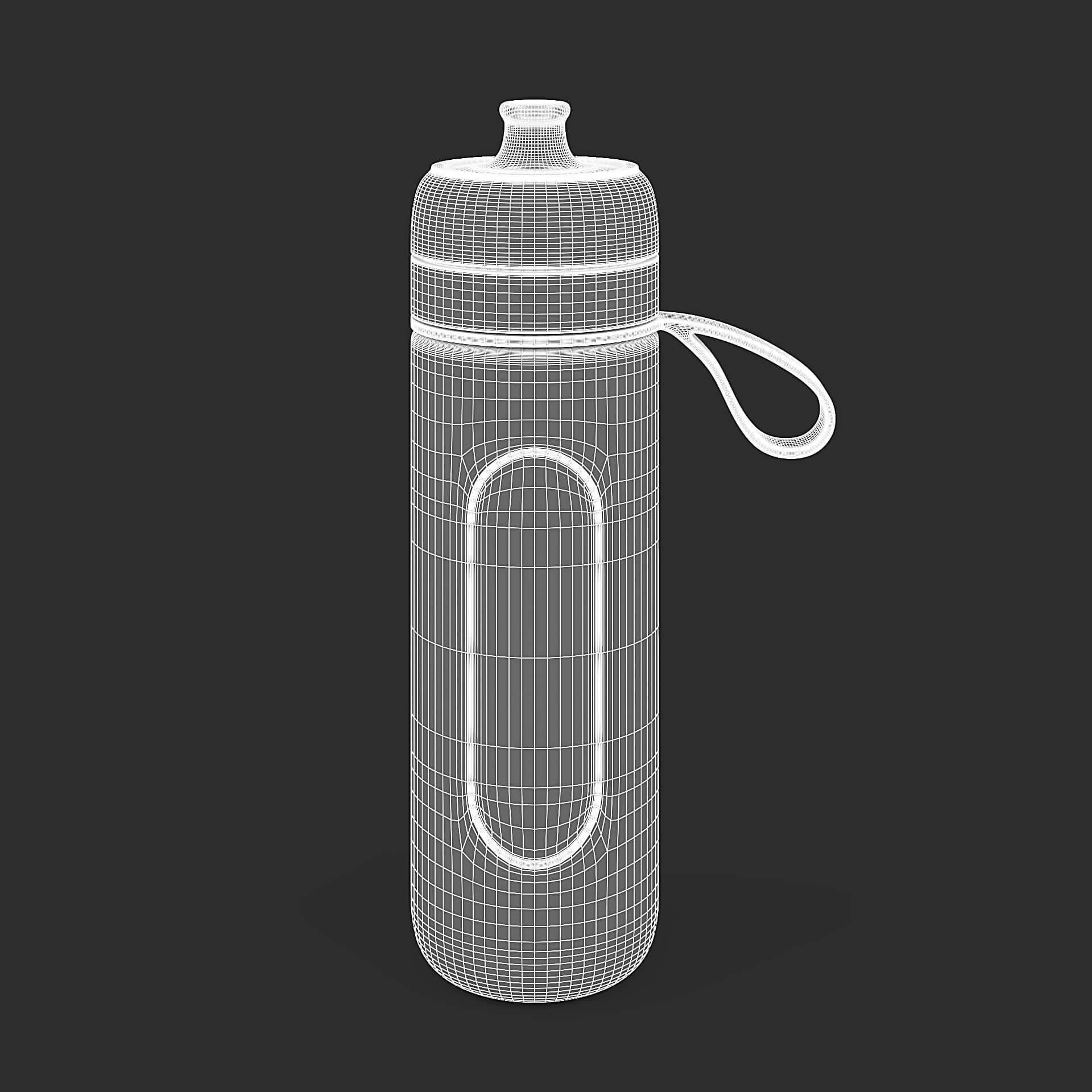 Water Filtering Bottle - 3D Model by fusemesh
