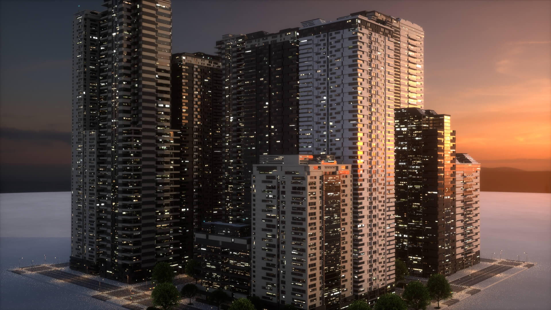 City Block Type B01 - 3D Model by Fwcolbert3D2