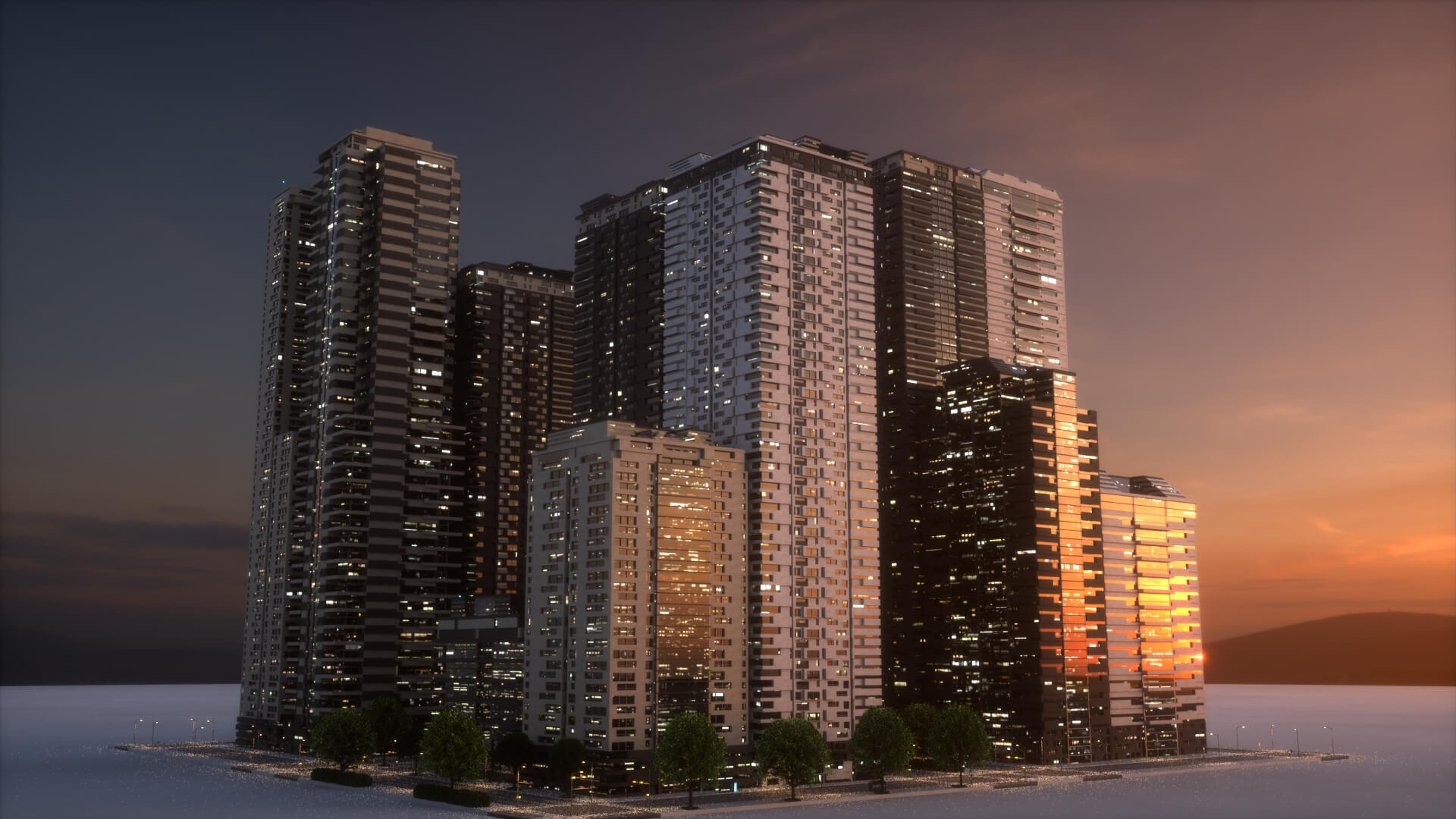 City Block Type B01 - 3D Model by Fwcolbert3D2