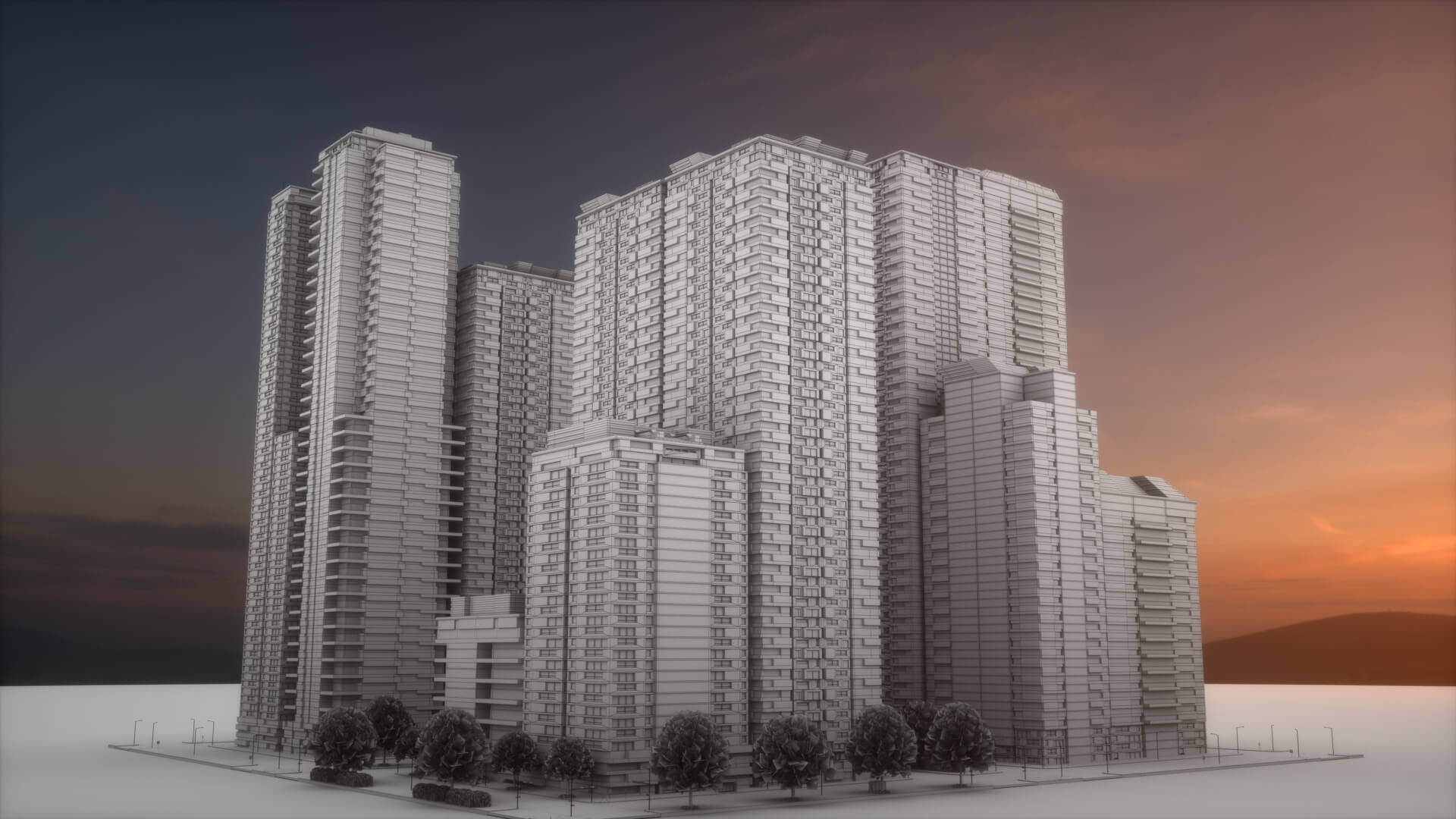 City Block Type B01 - 3D Model by Fwcolbert3D2