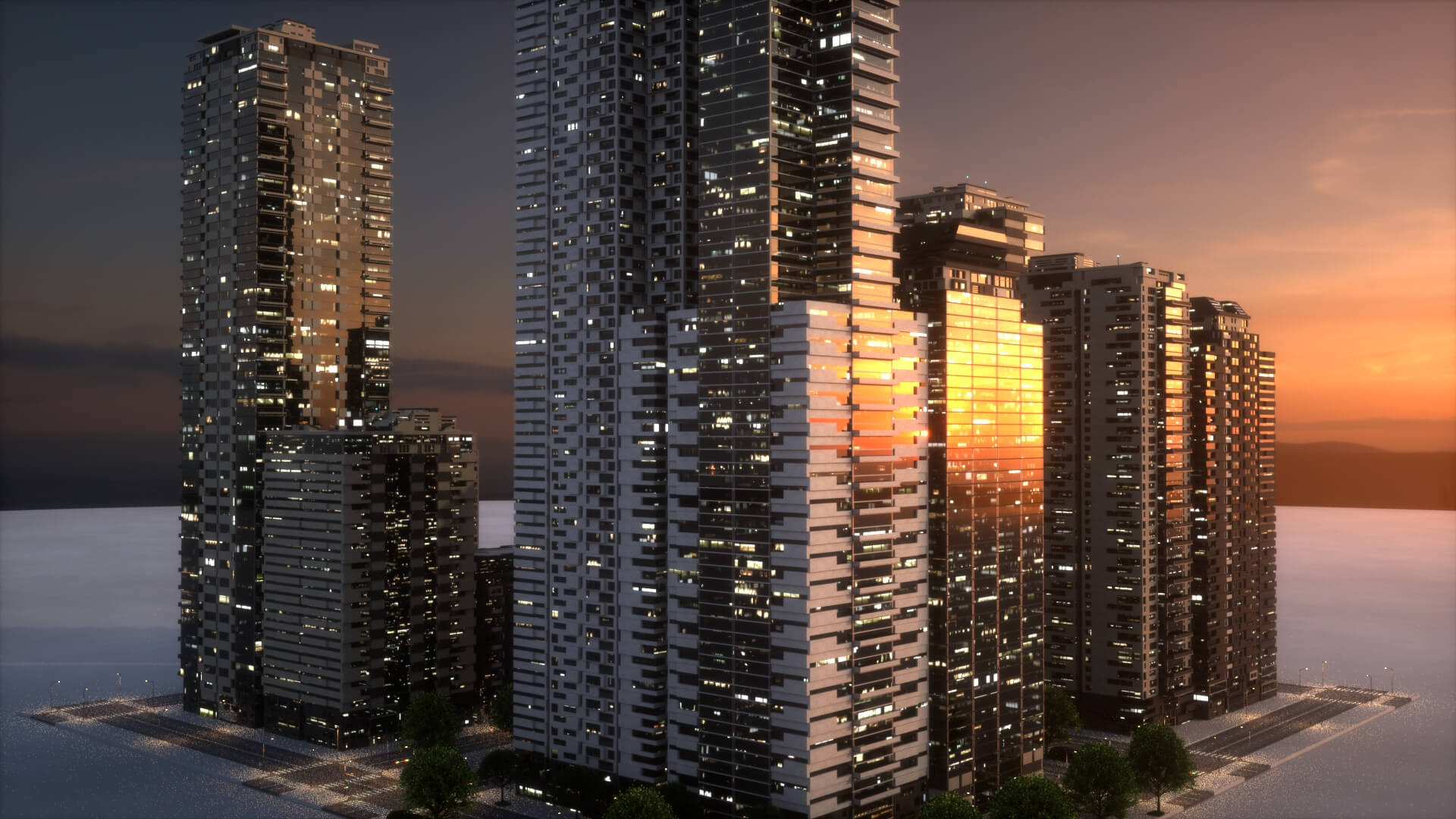 City Block Type B02 - 3D Model by Fwcolbert3D2