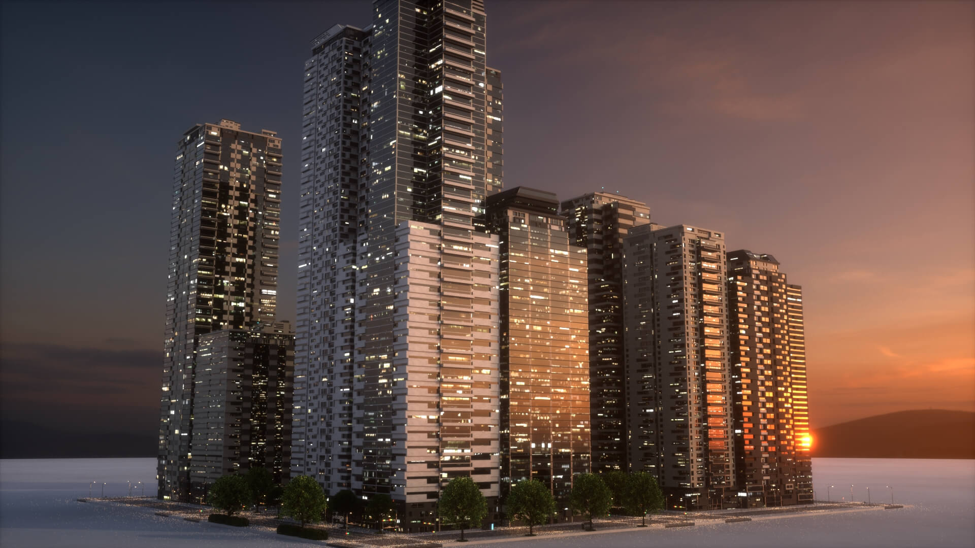 City Block Type B02 - 3D Model by Fwcolbert3D2