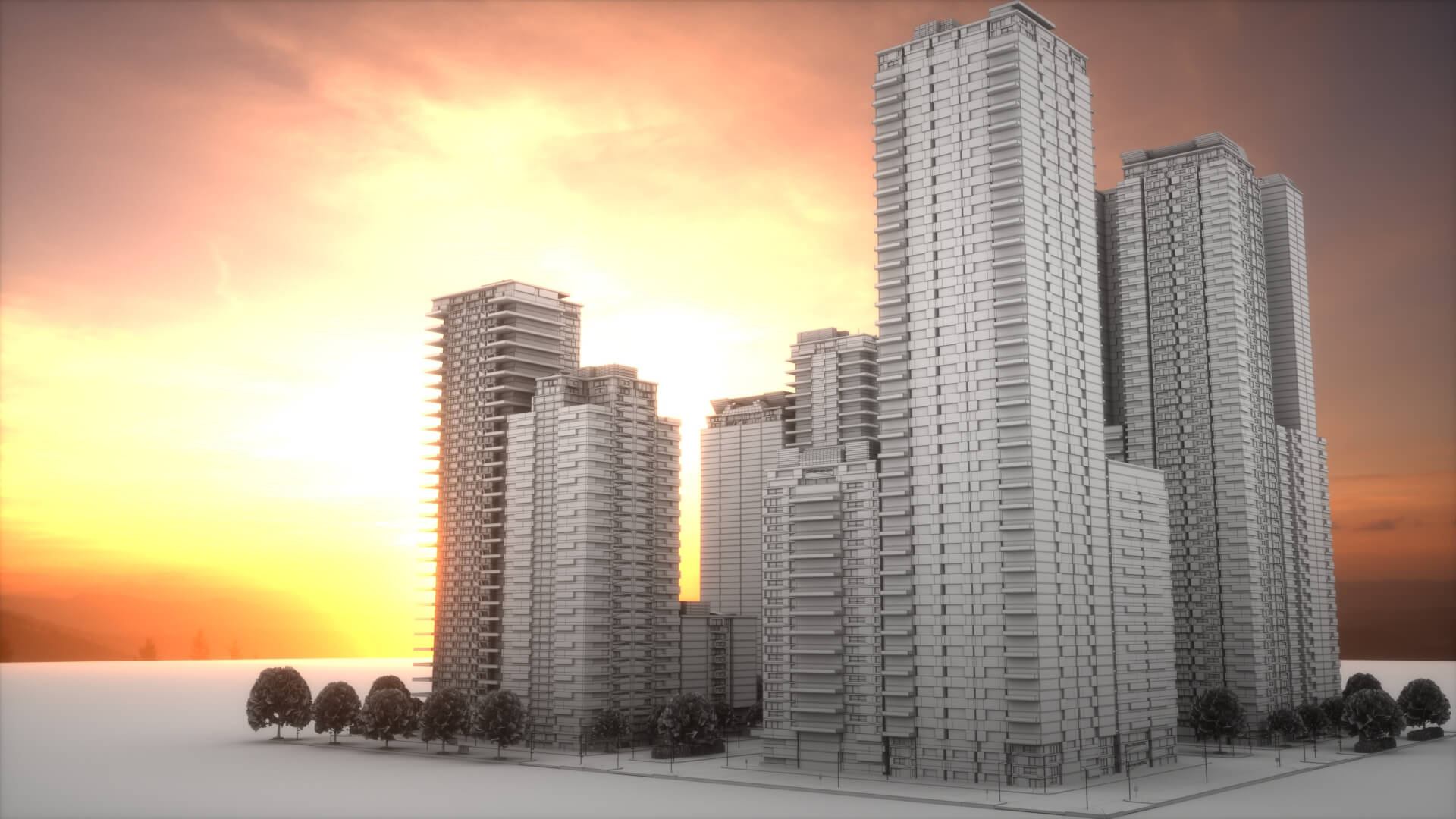 City Block Type B02 - 3D Model by Fwcolbert3D2