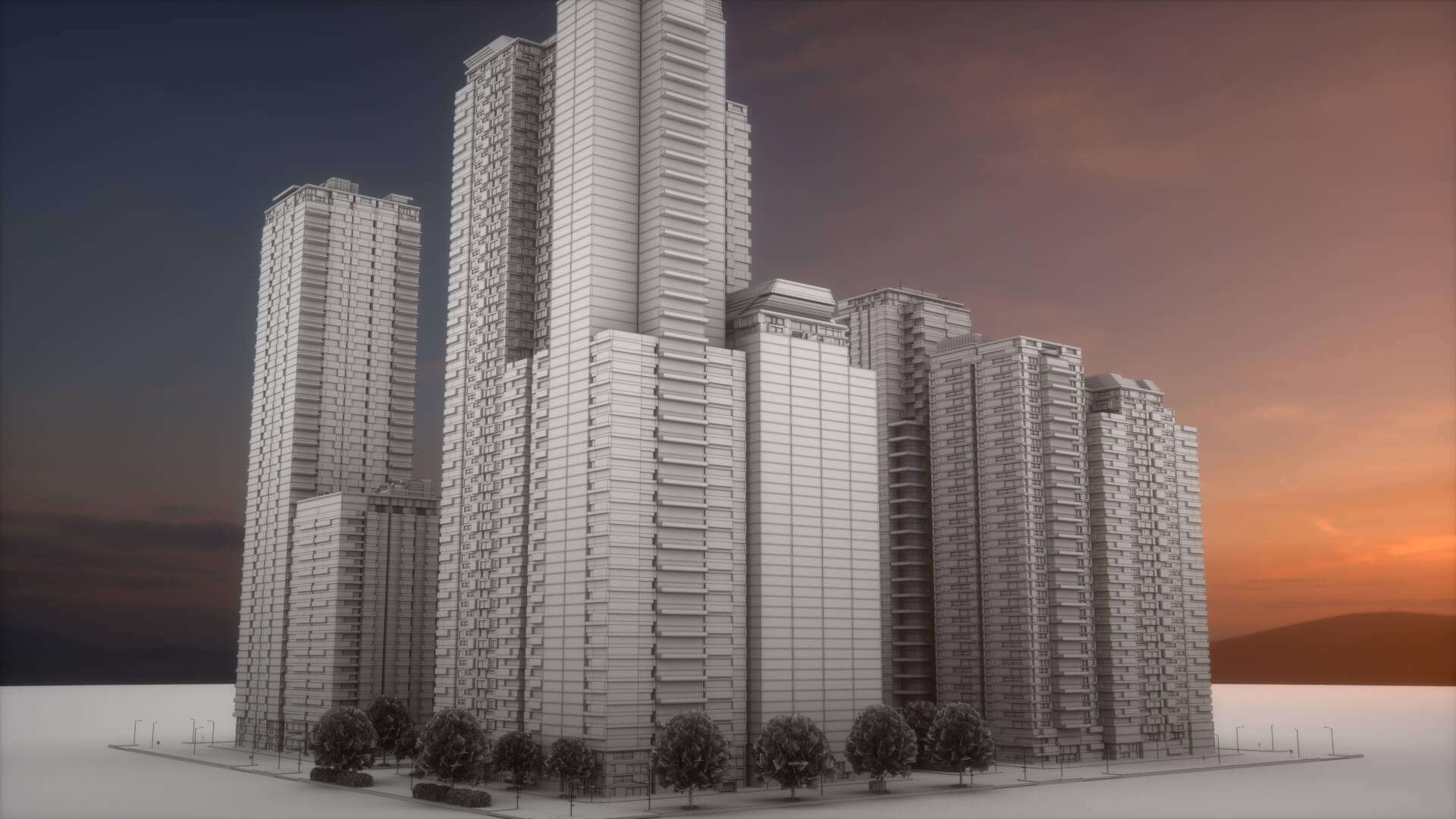 City Block Type B02 - 3D Model by Fwcolbert3D2