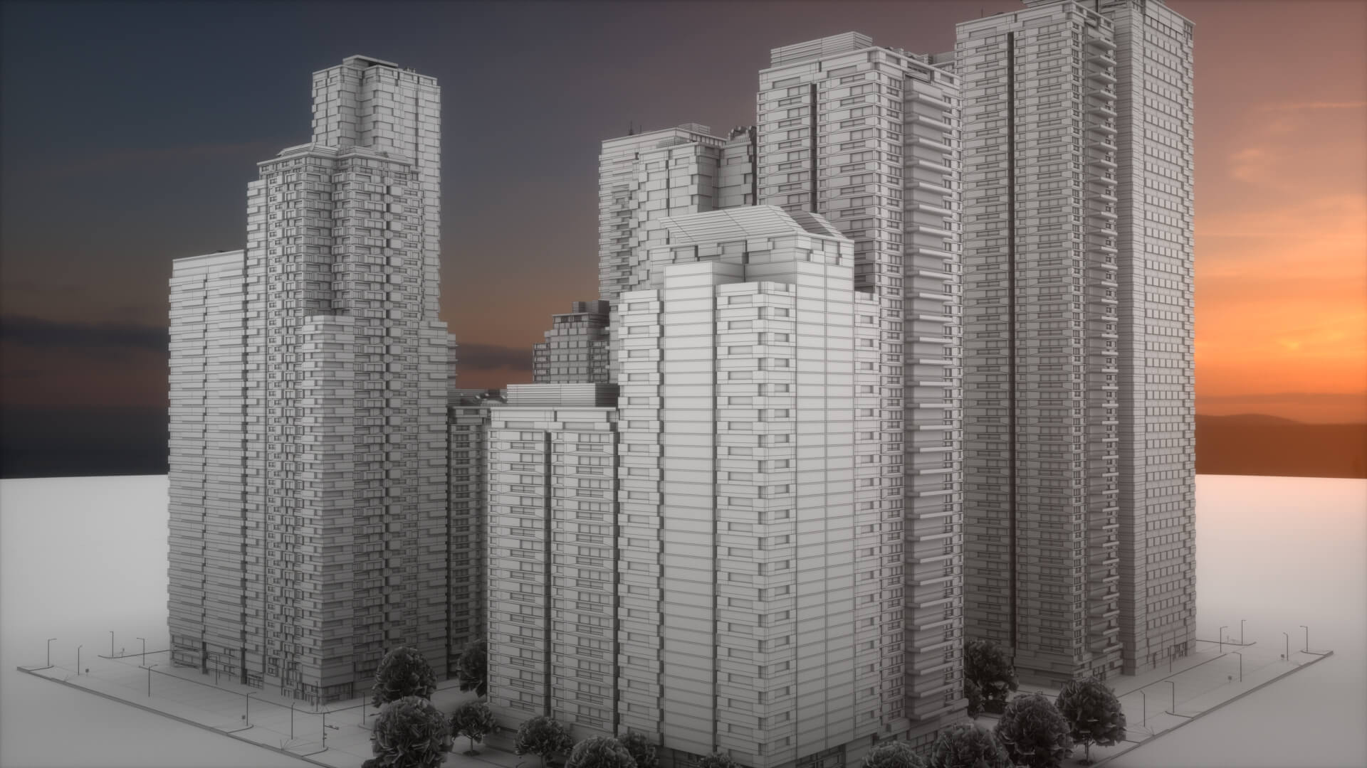 City Block Type B03 - 3D Model by Fwcolbert3D2