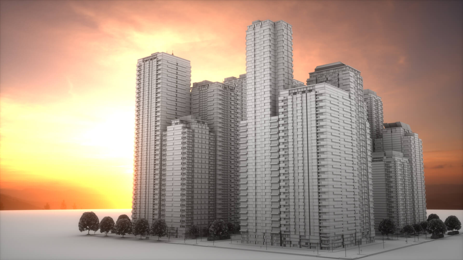 City Block Type B03 - 3D Model by Fwcolbert3D2