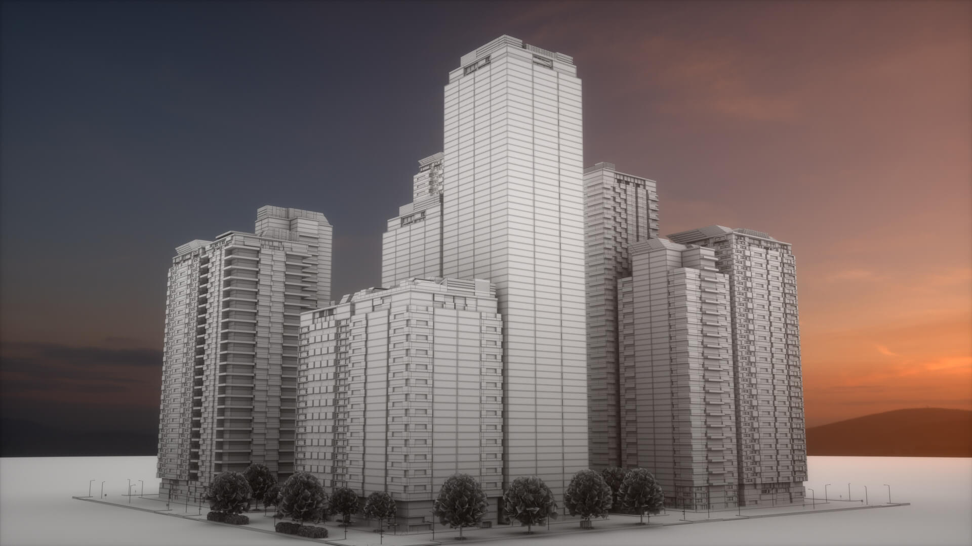 City Block Type B10 - 3D Model by Fwcolbert3D2