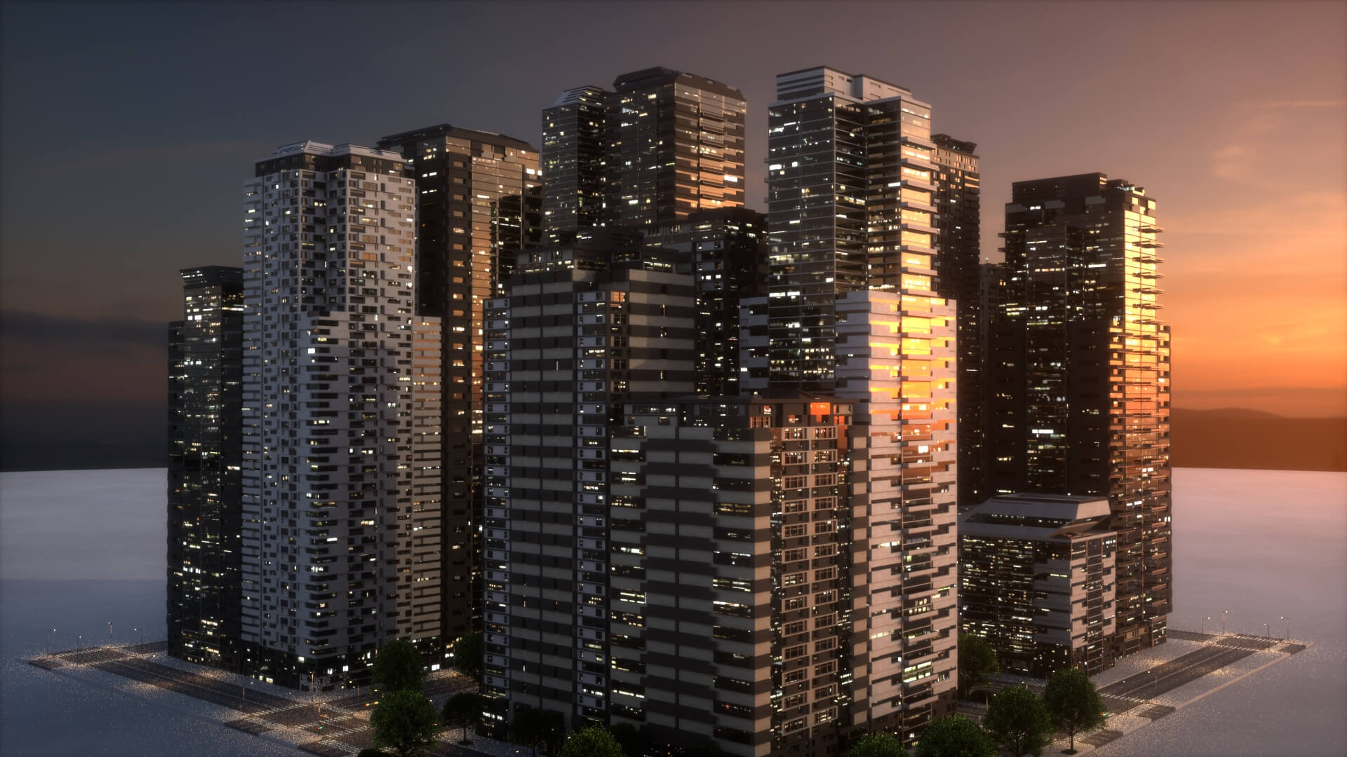 City Block Type B12 - 3D Model by Fwcolbert3D2