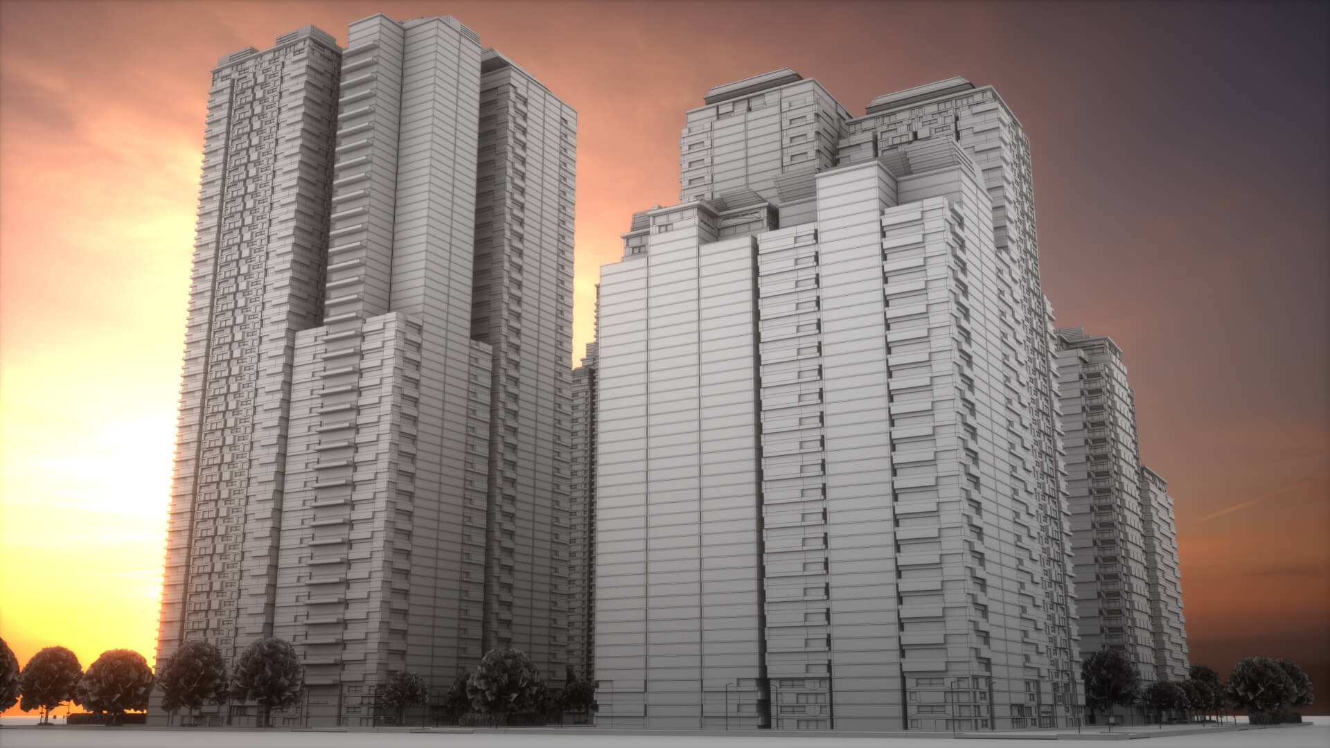 City Block Type B12 - 3D Model by Fwcolbert3D2