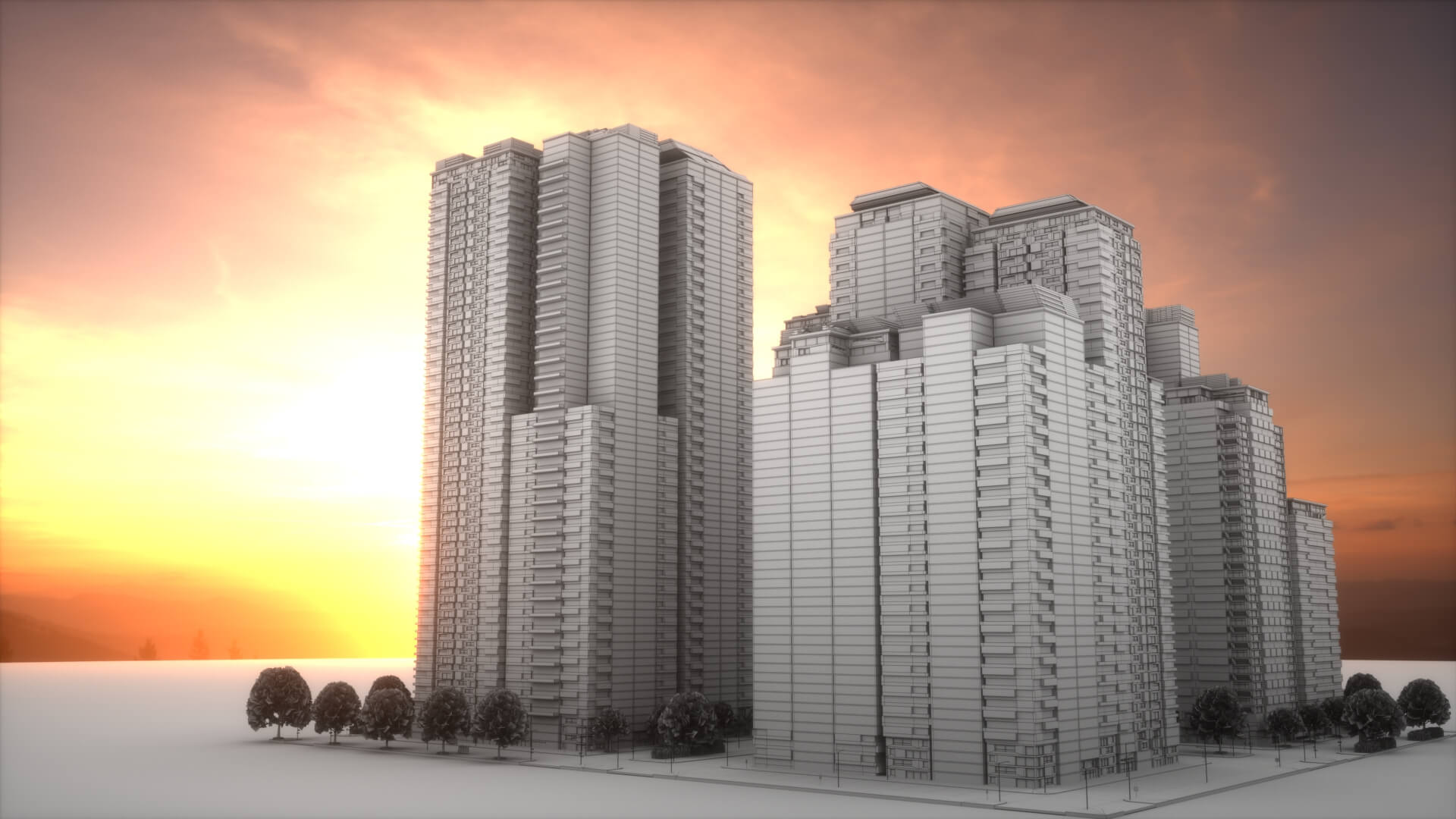 City Block Type B12 - 3D Model by Fwcolbert3D2