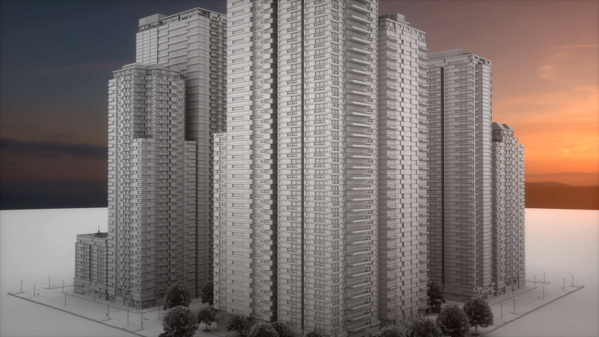 City Block Type B16 - 3D Model by Fwcolbert3D2