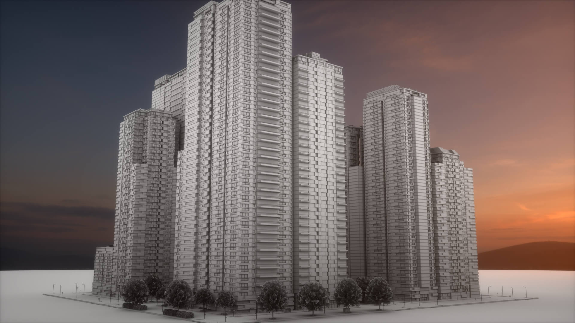 City Block Type B16 - 3D Model by Fwcolbert3D2