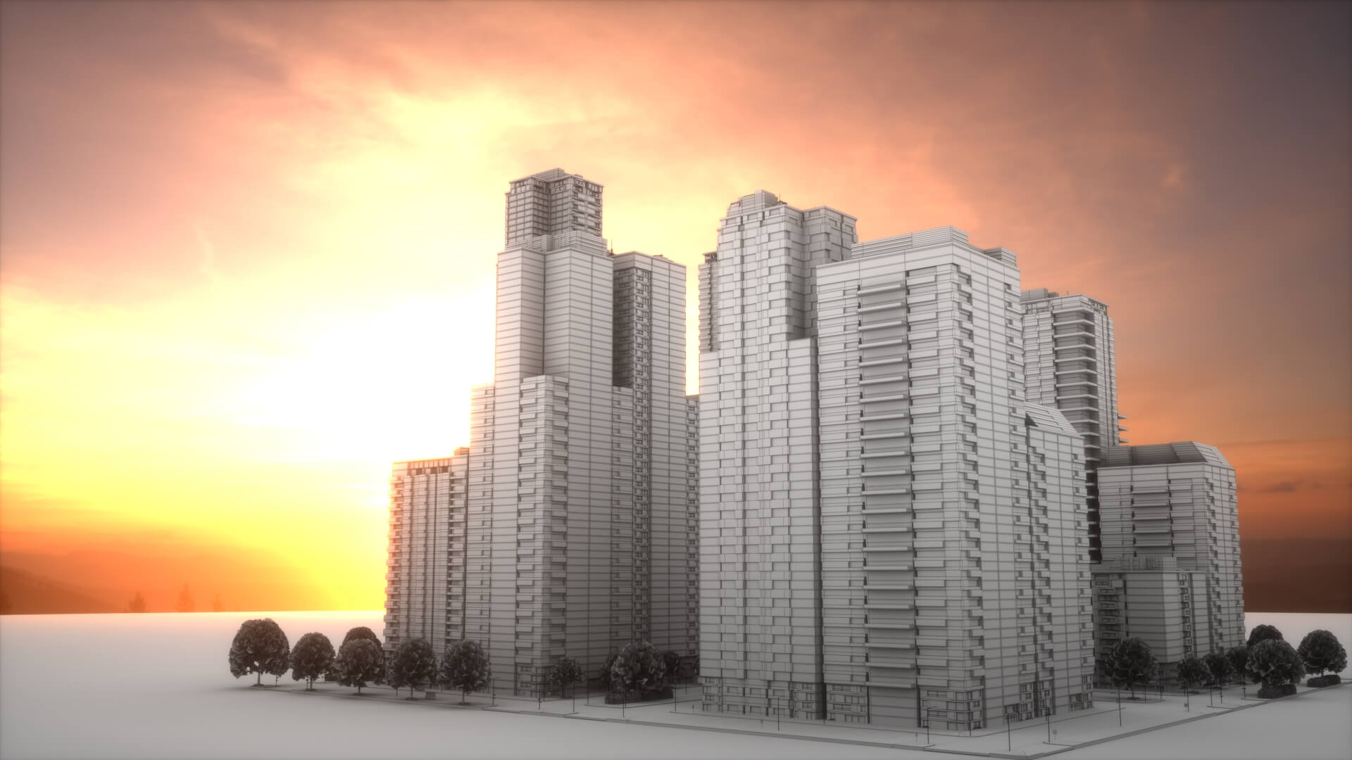 City Block Type B17 - 3D Model by Fwcolbert3D2