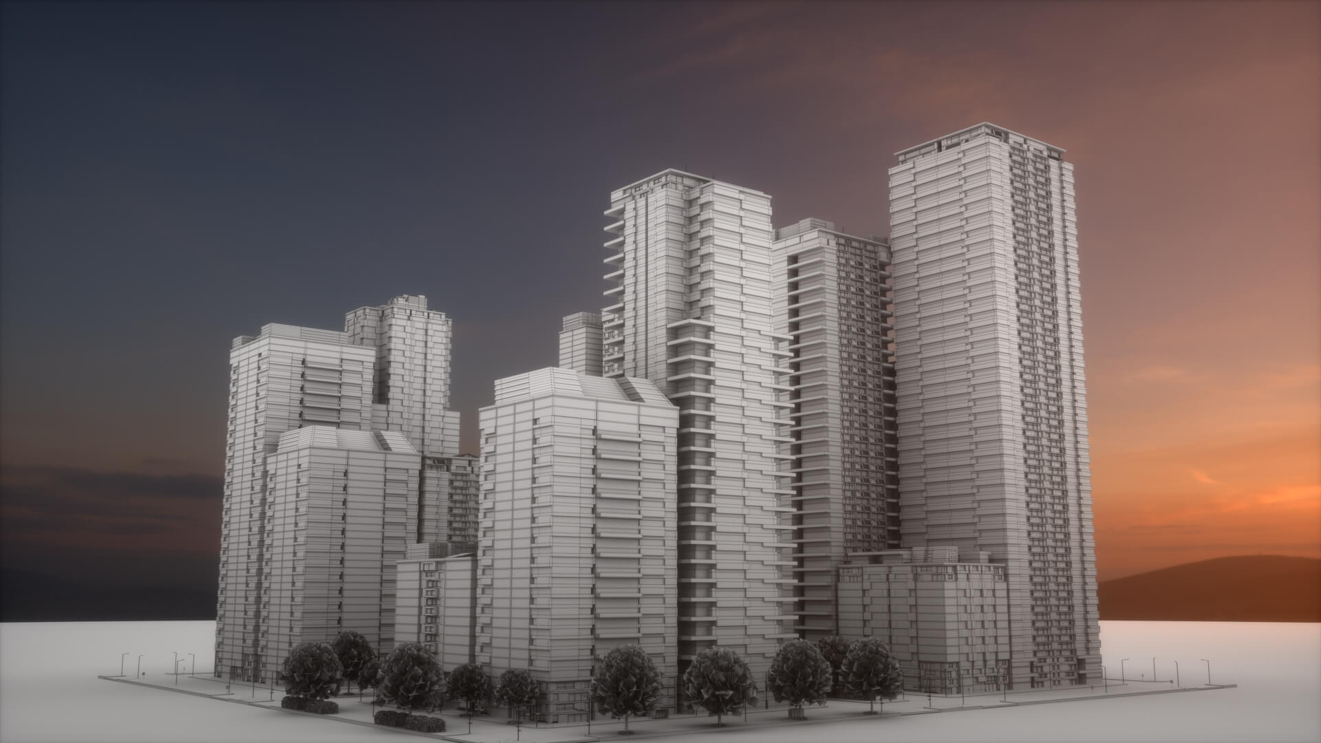 City Block Type B17 - 3D Model by Fwcolbert3D2