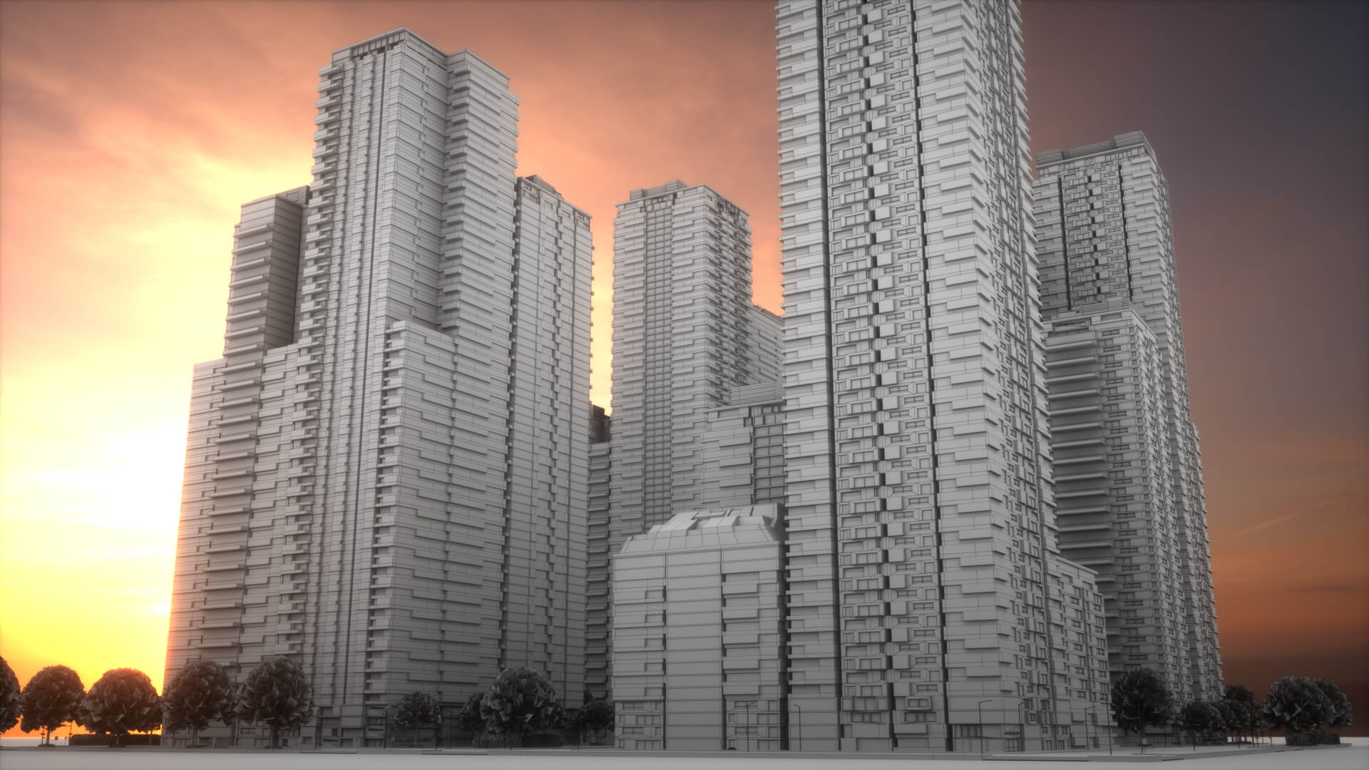 City Block Type B18 - 3D Model by Fwcolbert3D2