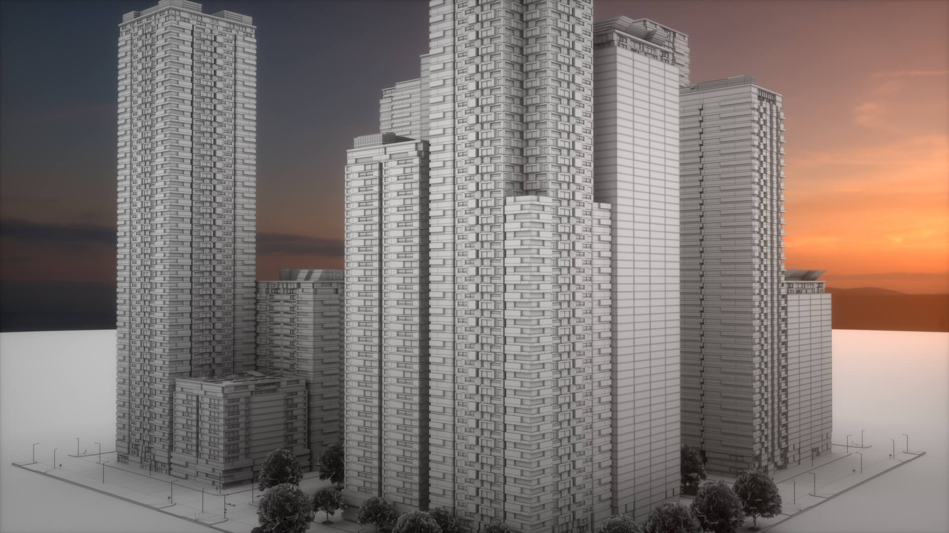 City Block Type B18 - 3D Model by Fwcolbert3D2