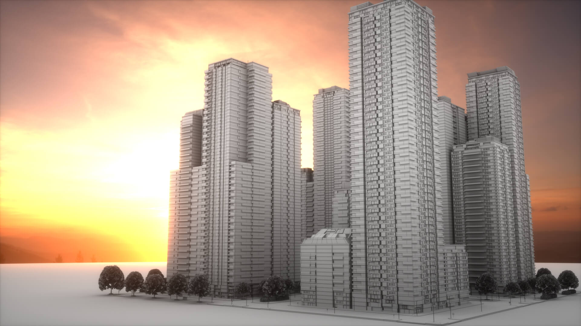 City Block Type B18 - 3D Model by Fwcolbert3D2