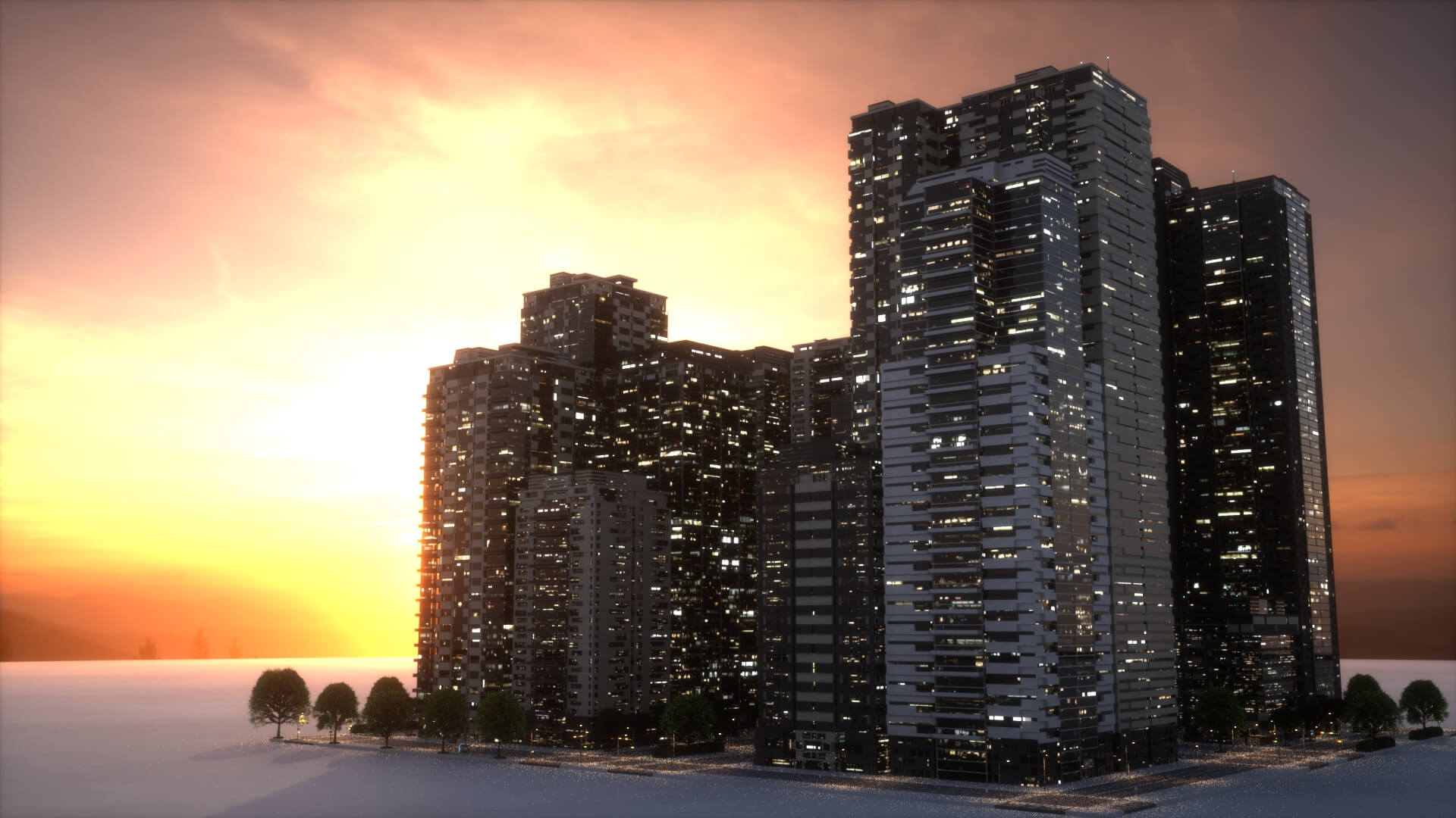 City Block Type B20 - 3D Model by Fwcolbert3D2