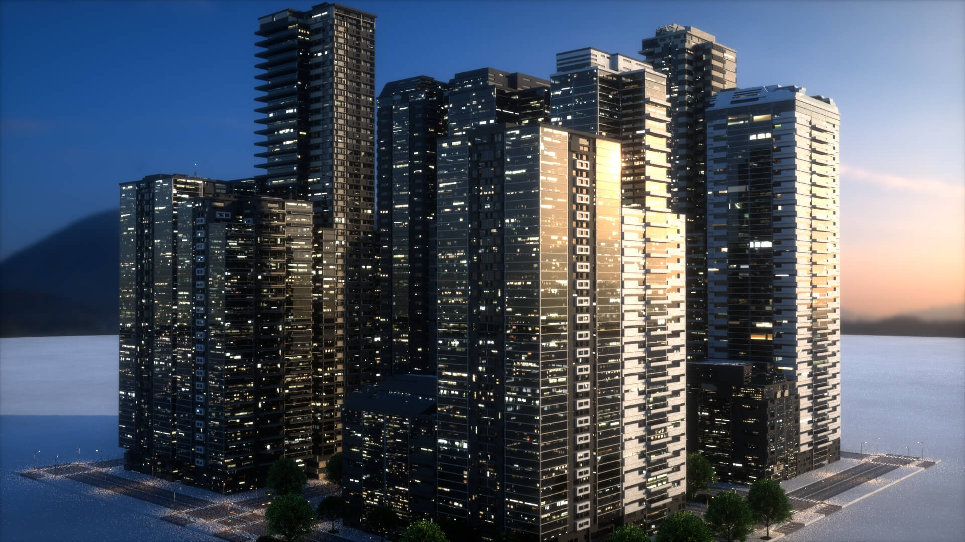 City Block Type B24 - 3D Model by Fwcolbert3D2