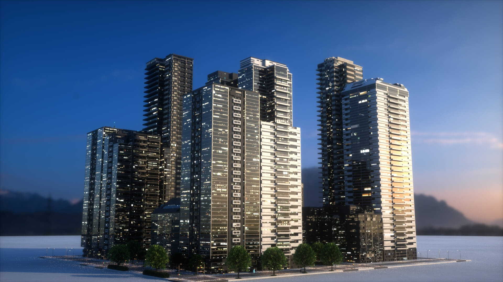 City Block Type B24 - 3D Model by Fwcolbert3D2