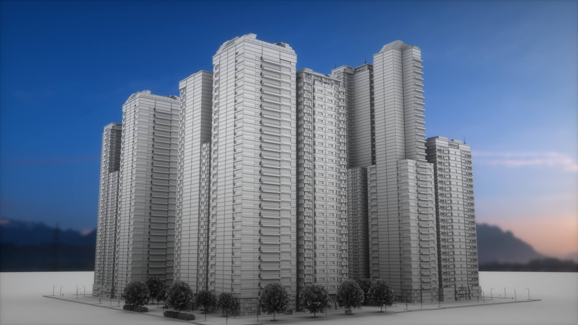 City Block Type B26 - 3D Model by Fwcolbert3D2