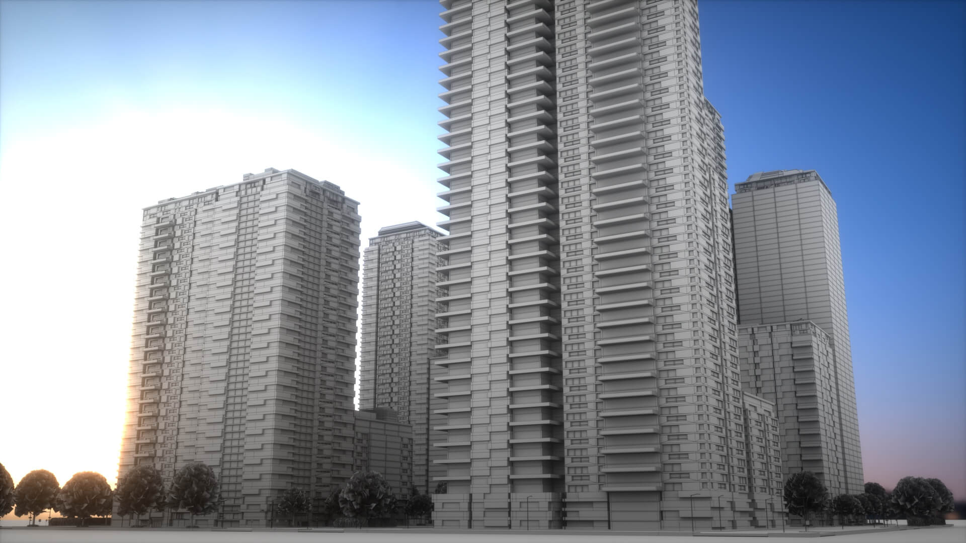 City Block Type B28 - 3D Model by Fwcolbert3D2