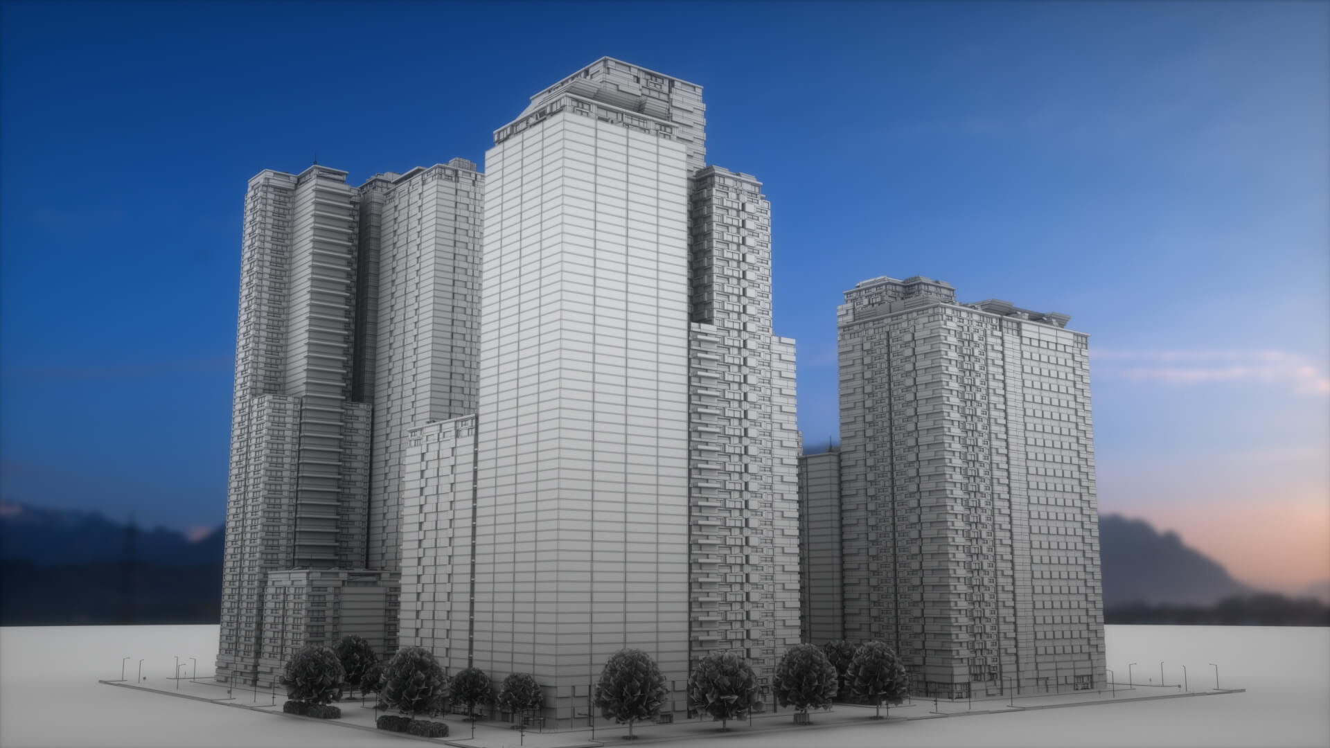 City Block Type B28 - 3D Model by Fwcolbert3D2