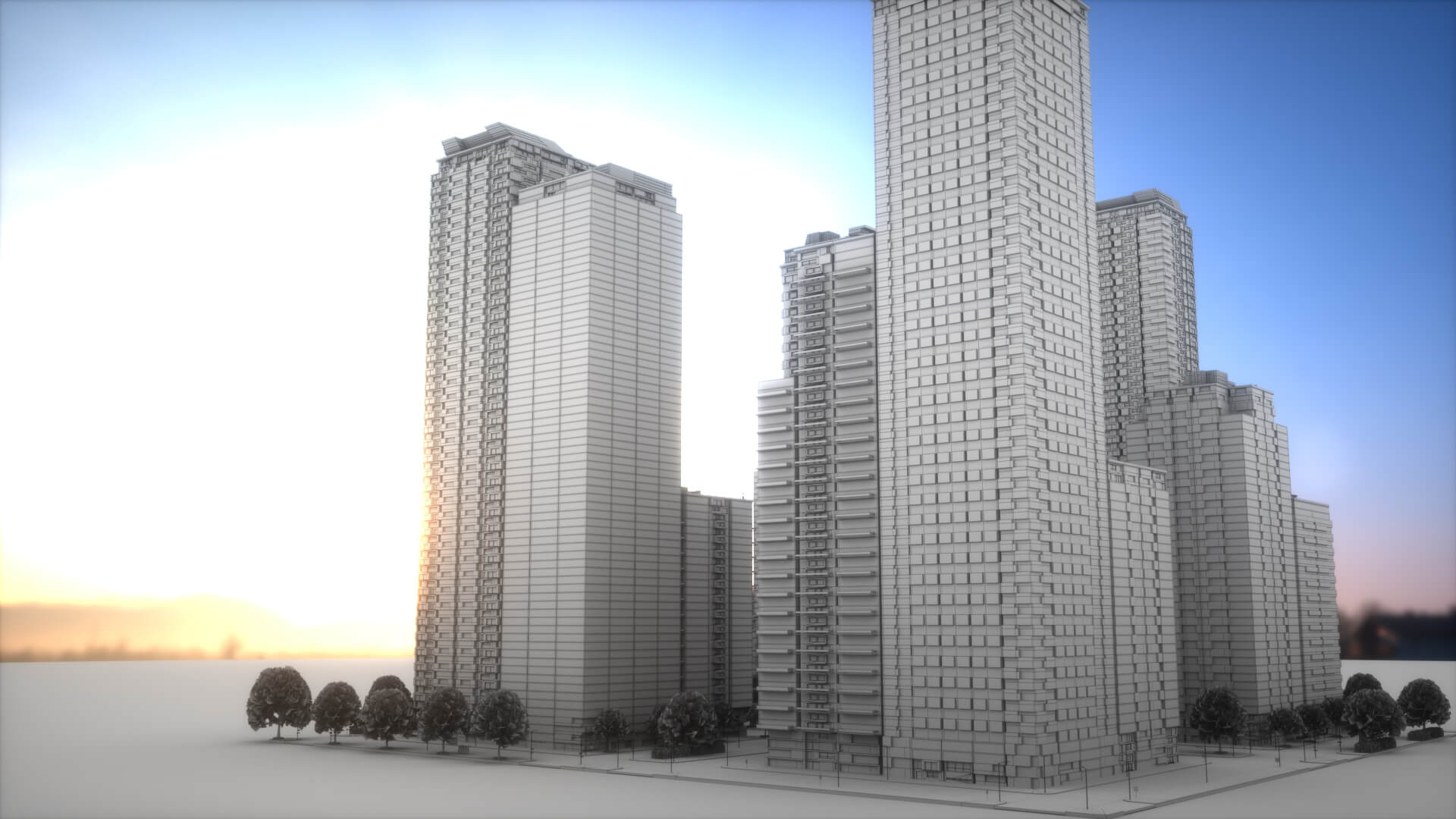 City Block Type B34 - 3D Model by Fwcolbert3D2