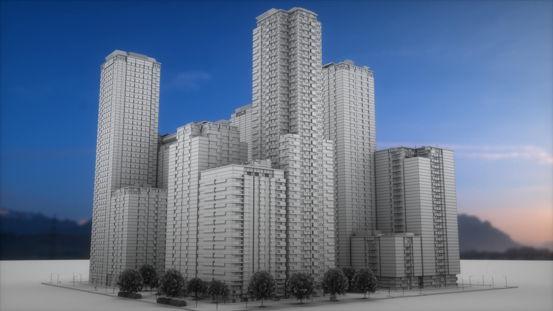 City Block Type B34 - 3D Model by Fwcolbert3D2