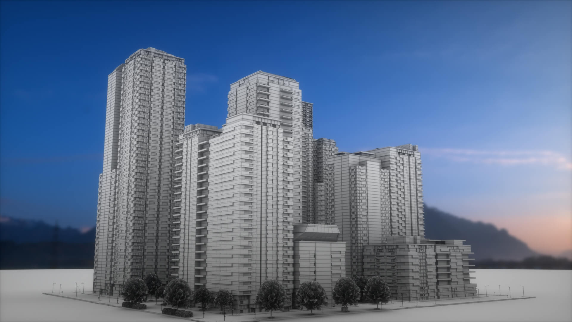 City Block Type B36 - 3D Model by Fwcolbert3D2