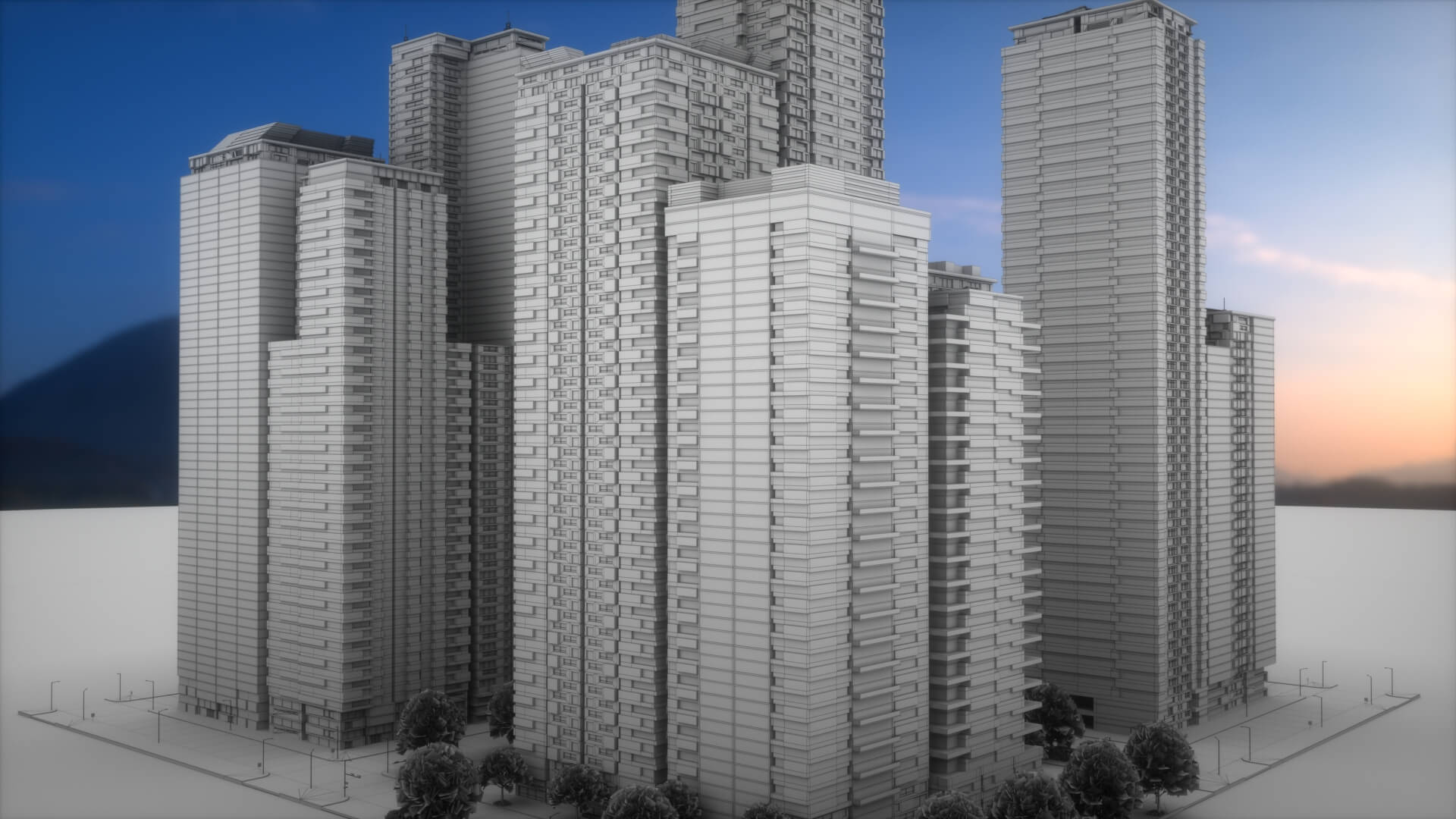 City Block Type B40 - 3D Model by Fwcolbert3D2