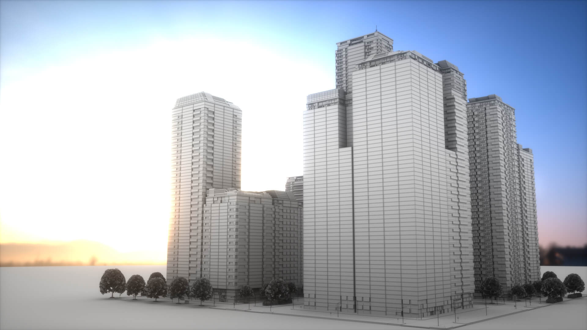 City Block Type B40 - 3D Model by Fwcolbert3D2