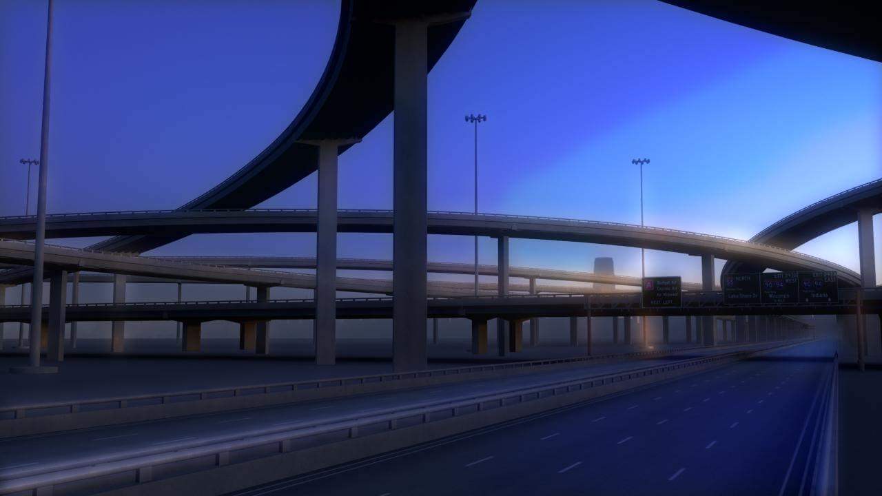 Freeway 02 - 3D Model by Fwcolbert3D2